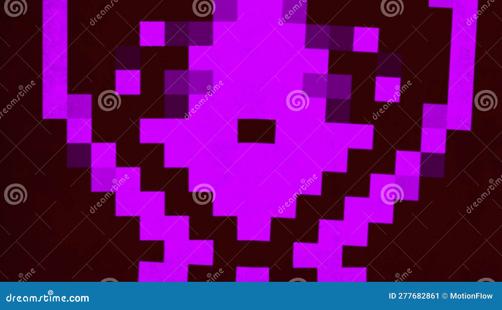 Pink Pixels Pattern in 8 Bit of Architecture Stock Video - Video of ...