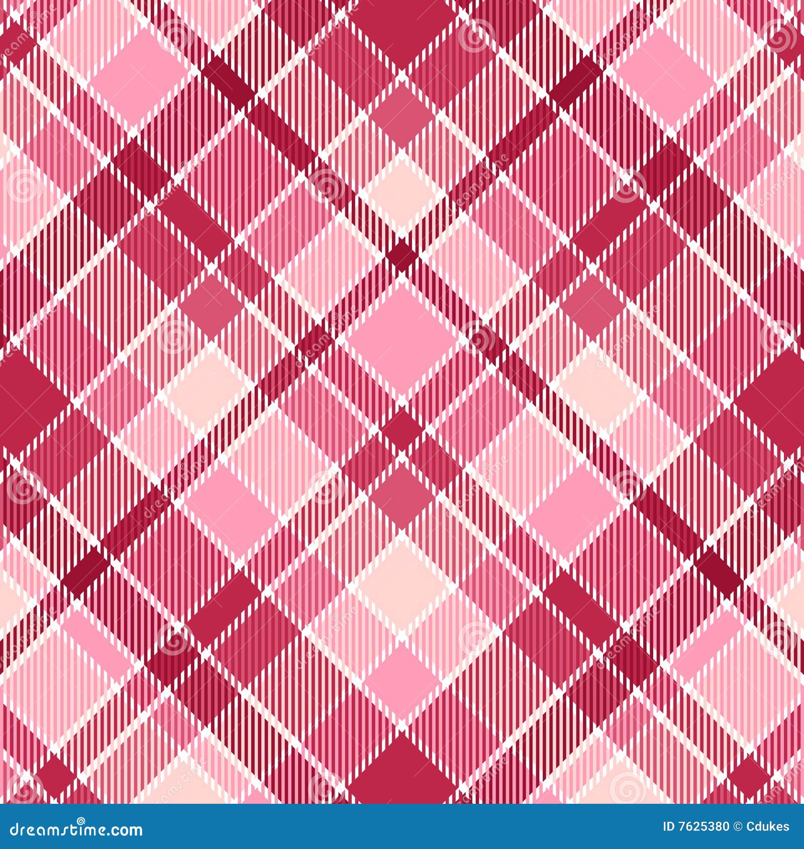 Pink Plaid stock vector. Illustration of valentines, sweet - 7625380