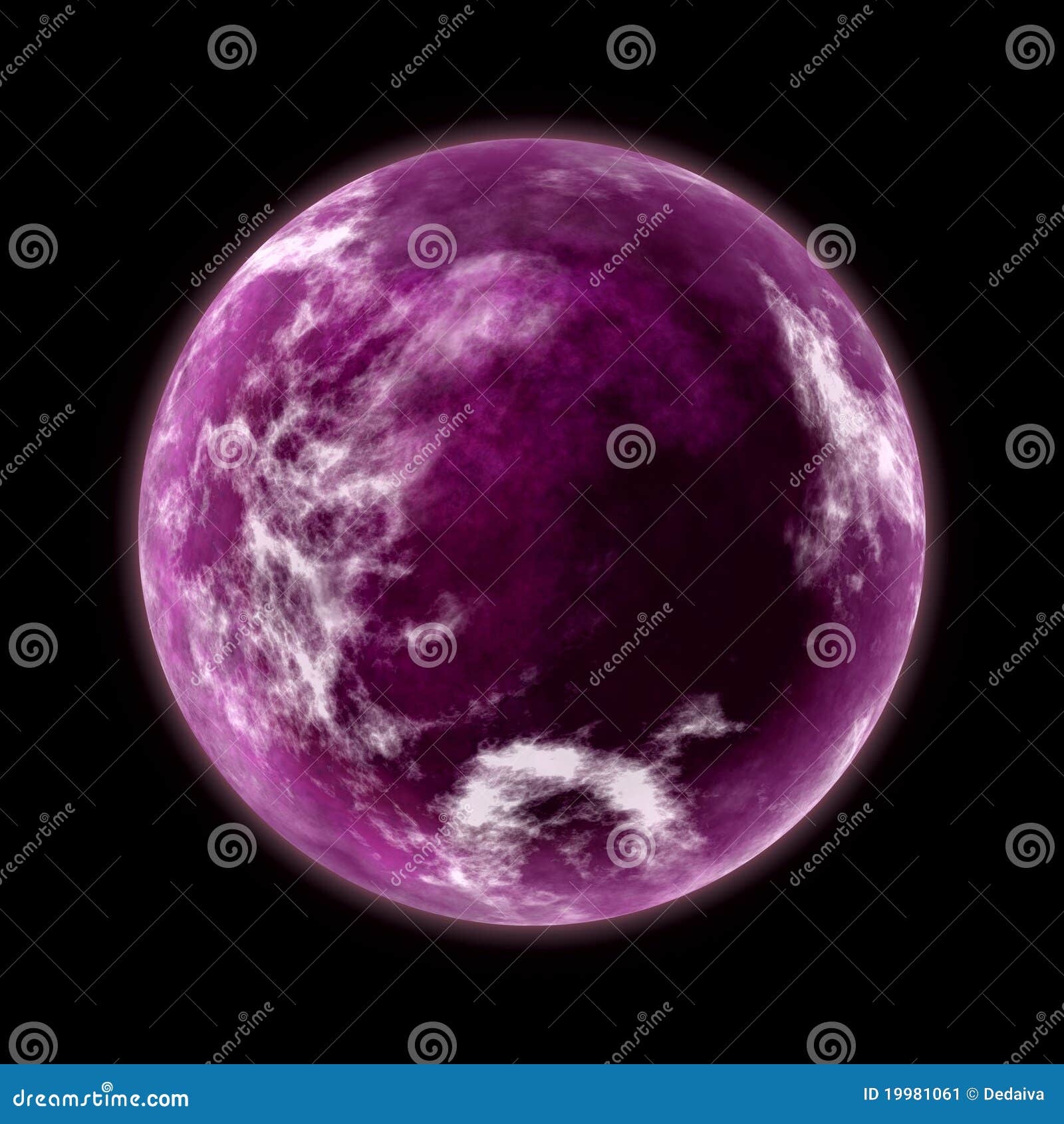 Pink planet stock illustration. Illustration of space - 19981061