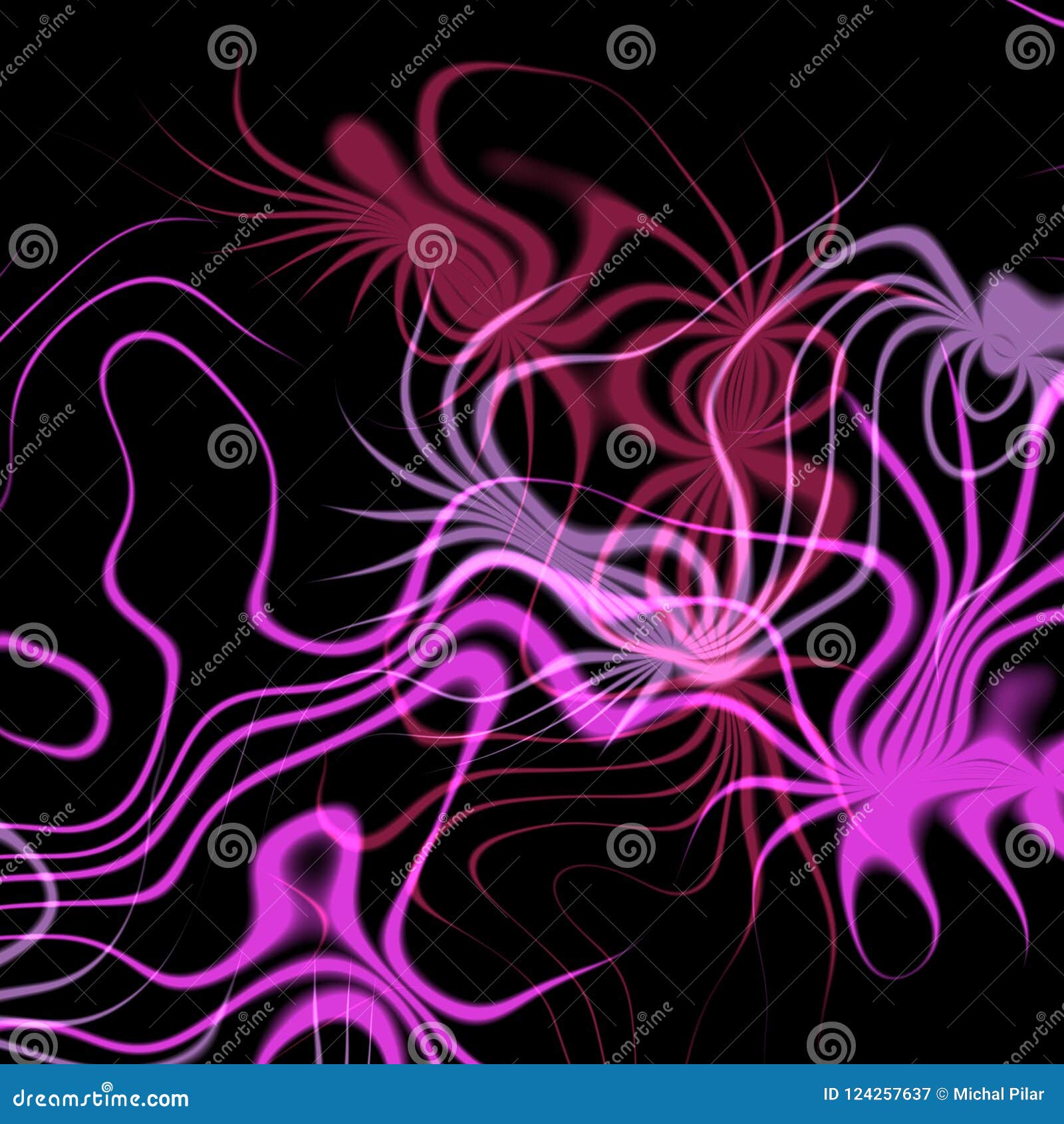 Pink Plasmatic Lighting Texture with Black Background Stock ...