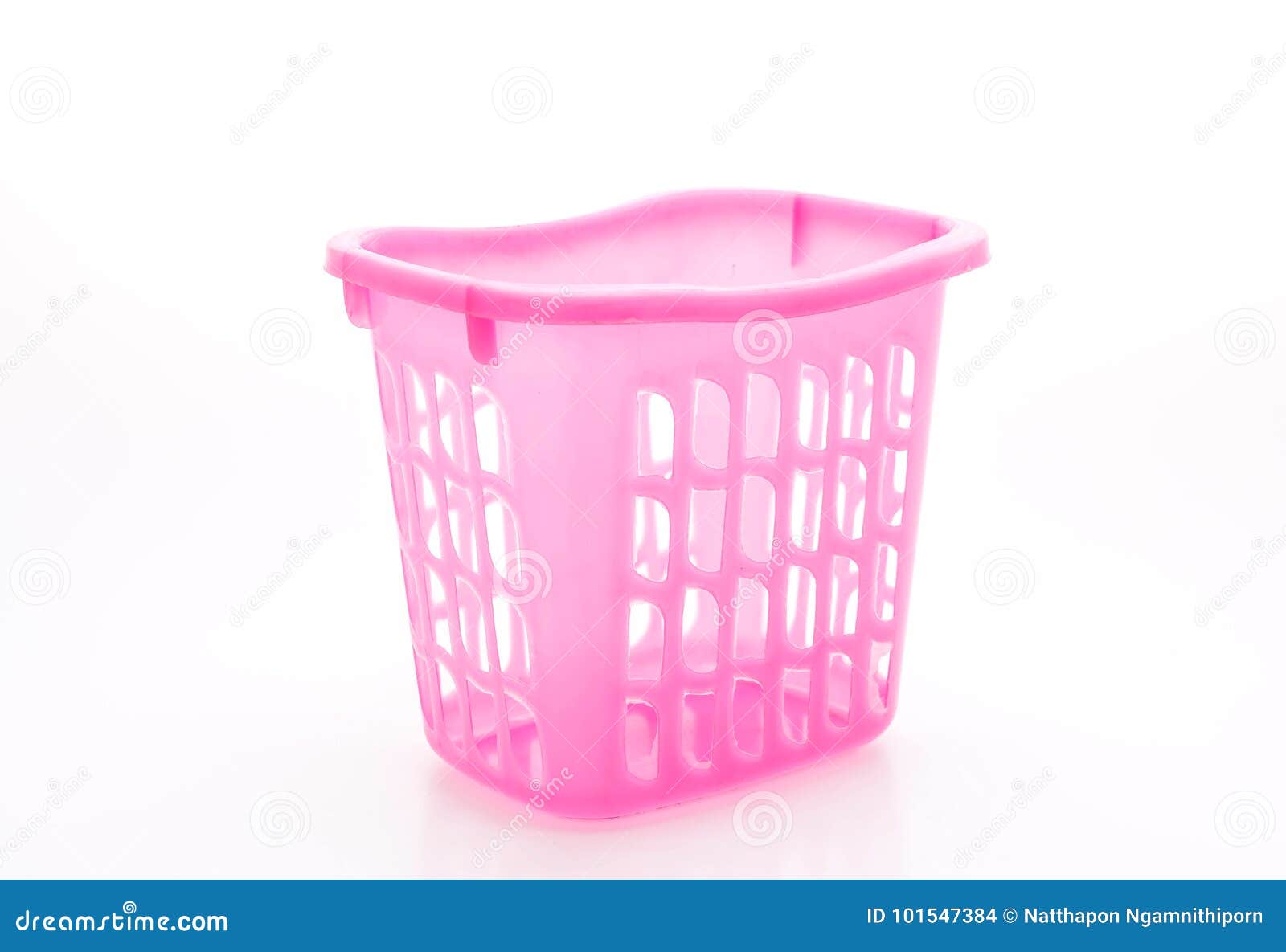 Pink plastic basket stock photo. Image of studio, object - 101547384