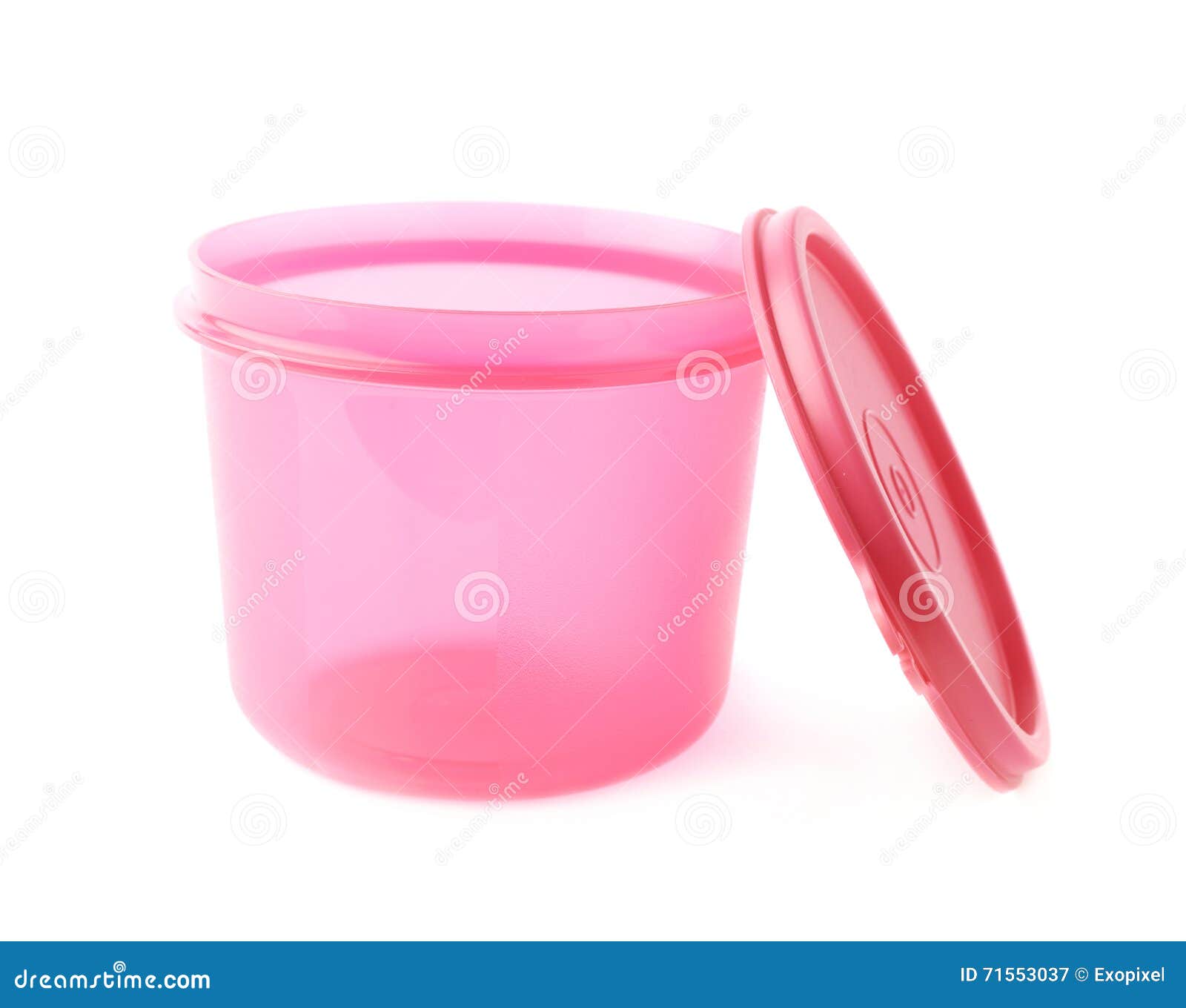 Pink Plastic Beaker Cup Isolated Over the White Background Stock Image ...