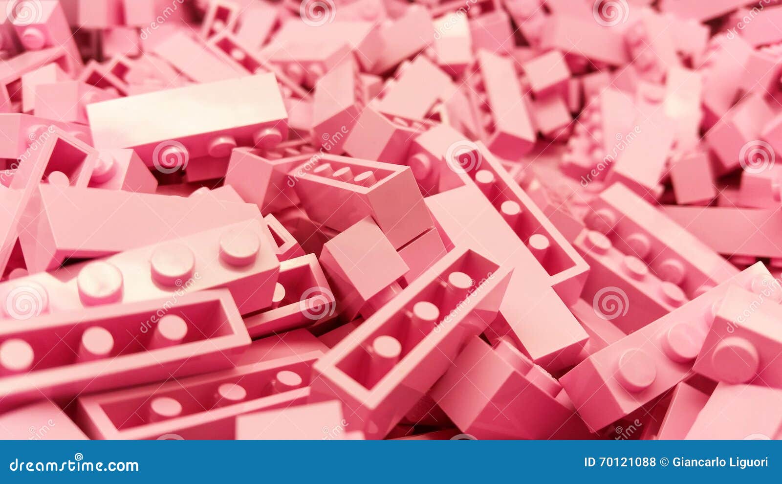 Pink plastic blocks stock photo. Image of huddle, colorful - 70121088
