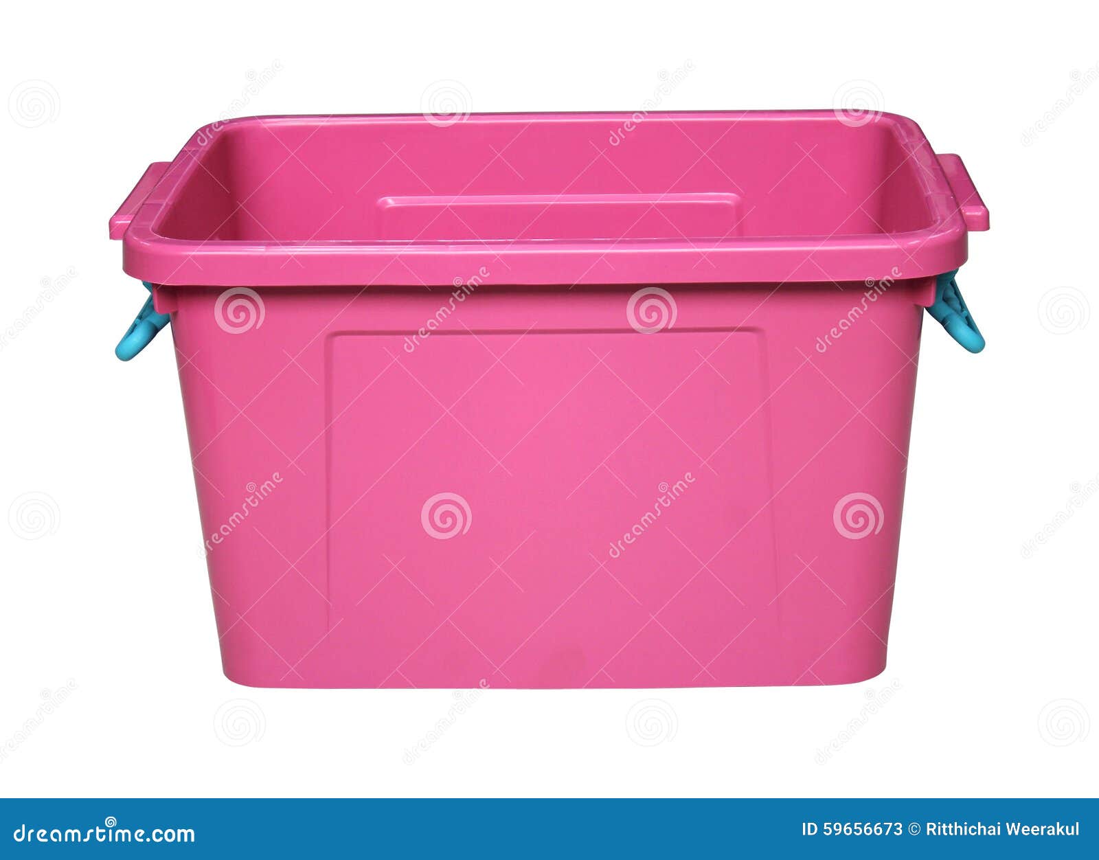 Pink Plastic Box Isolated on White Stock Image - Image of compartments ...