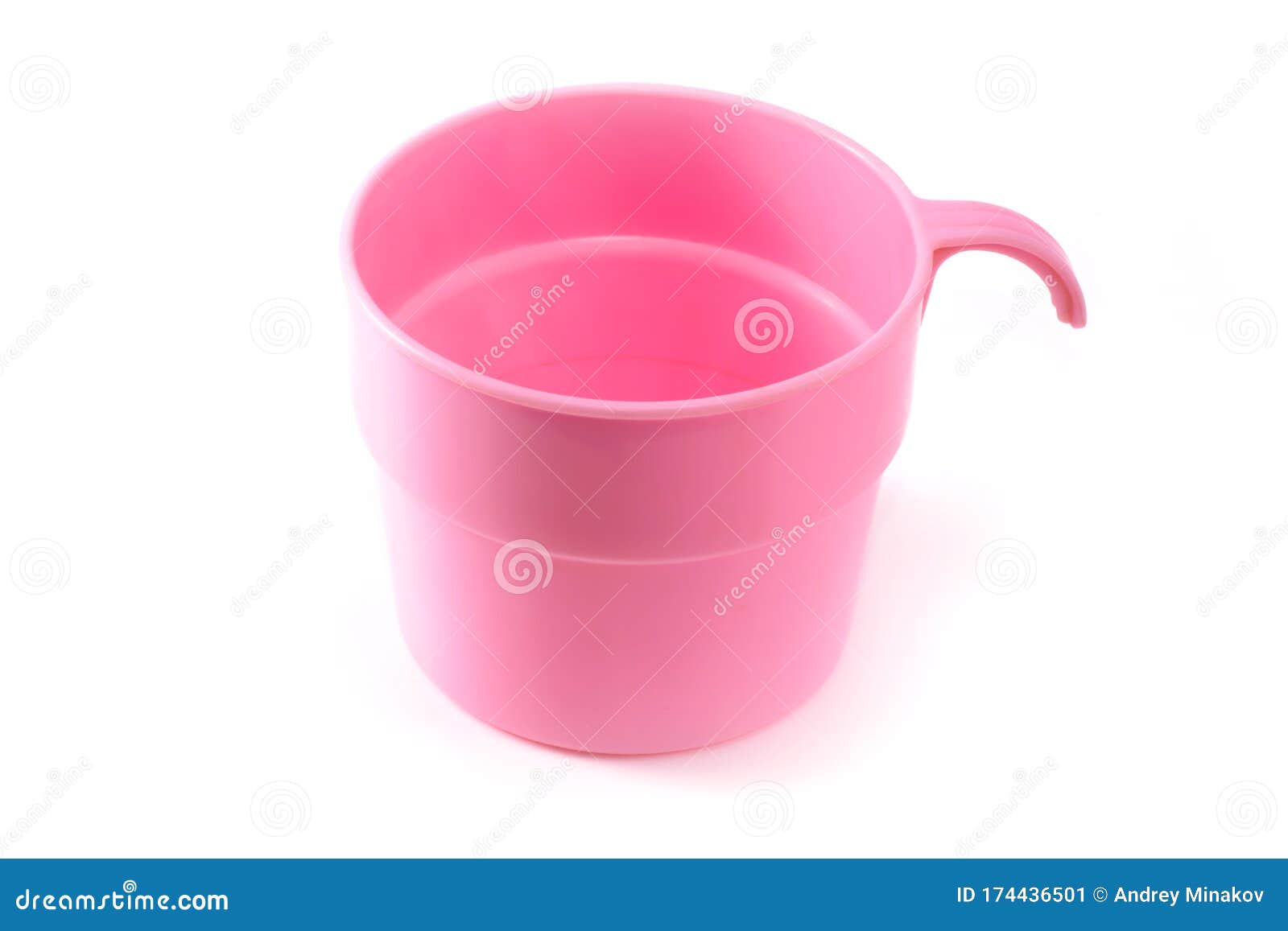Pink plastic Cup isolated stock image. Image of isolated - 174436501