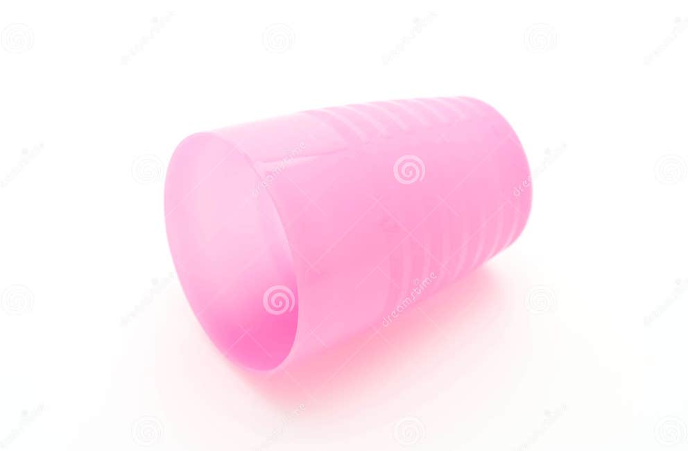 Pink plastic glass stock photo. Image of beverage, design - 96748570