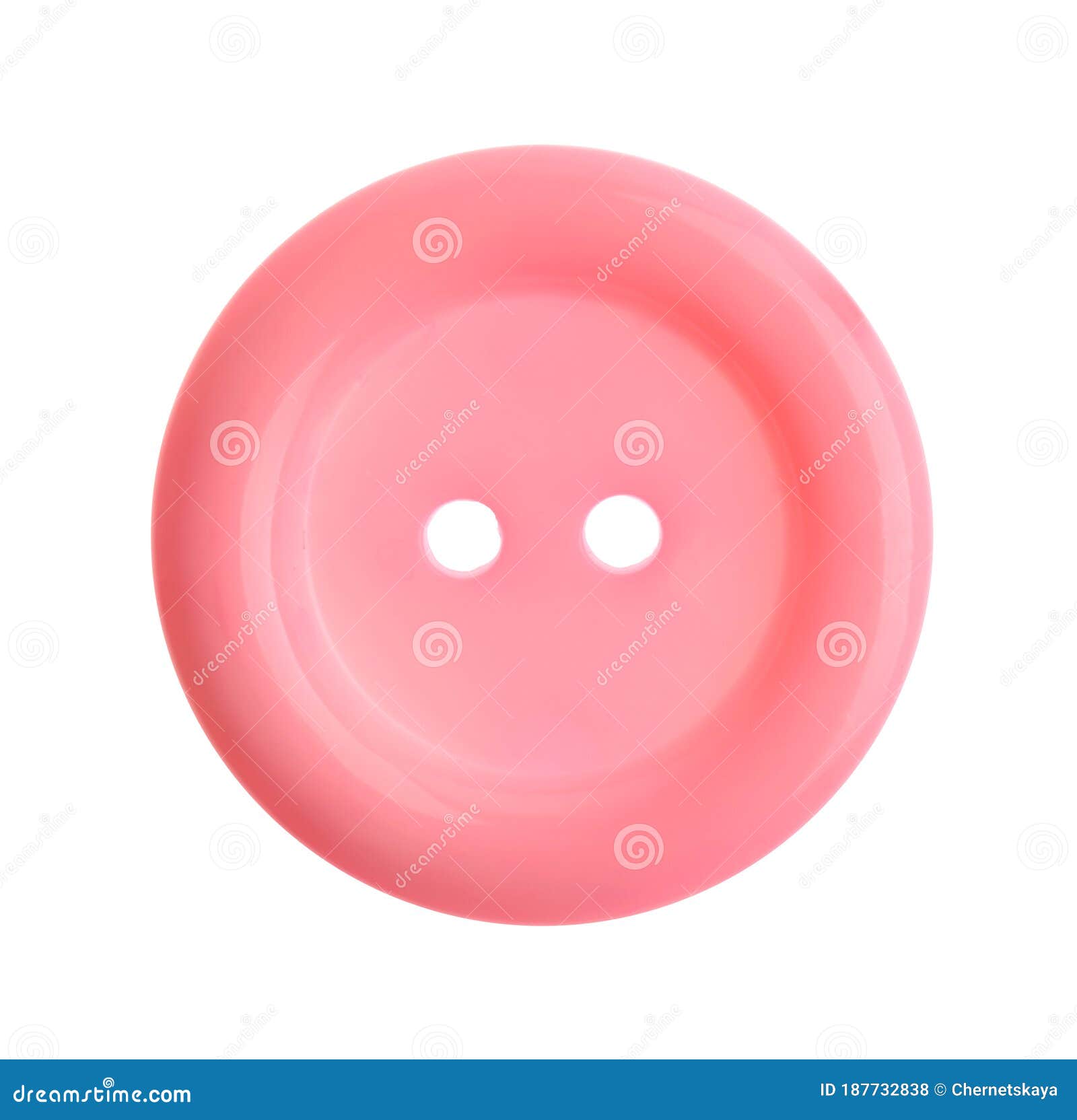 Pink Plastic Sewing Button Isolated Stock Photo - Image of decorative ...