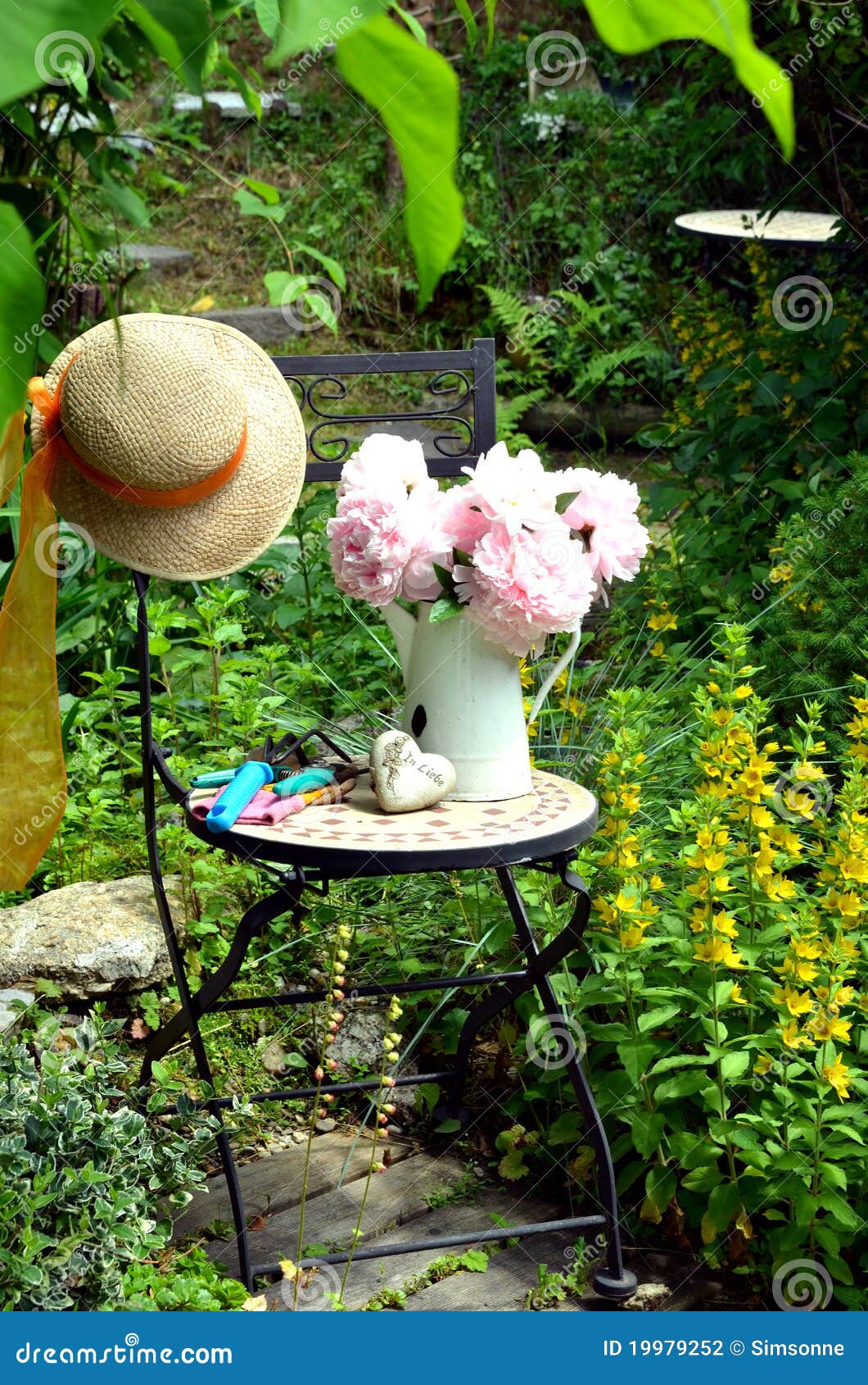 Pink Plower garden stock photo. Image of farmers, peony - 19979252