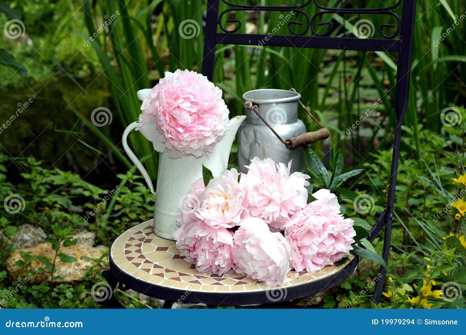 Pink Plower garden stock photo. Image of harmonious, love - 19979294