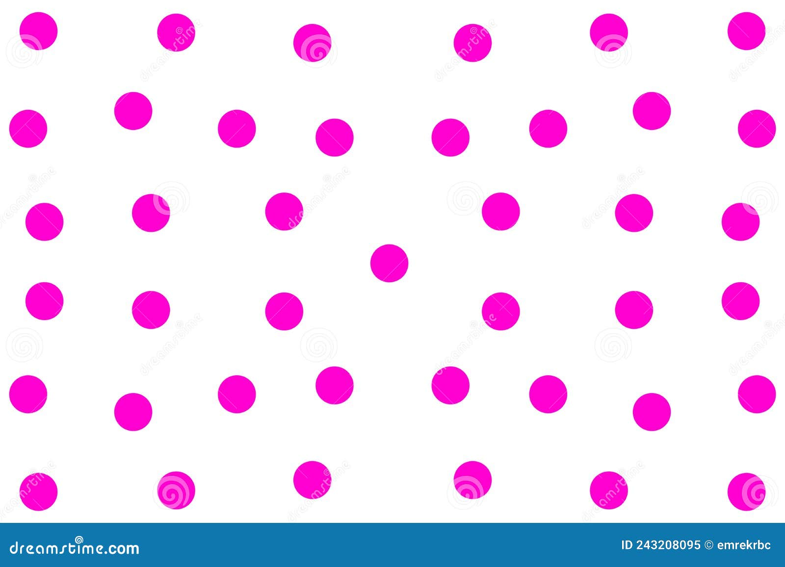 Pink Polka Dot Pattern on a White Background for Textile, Fabric ...