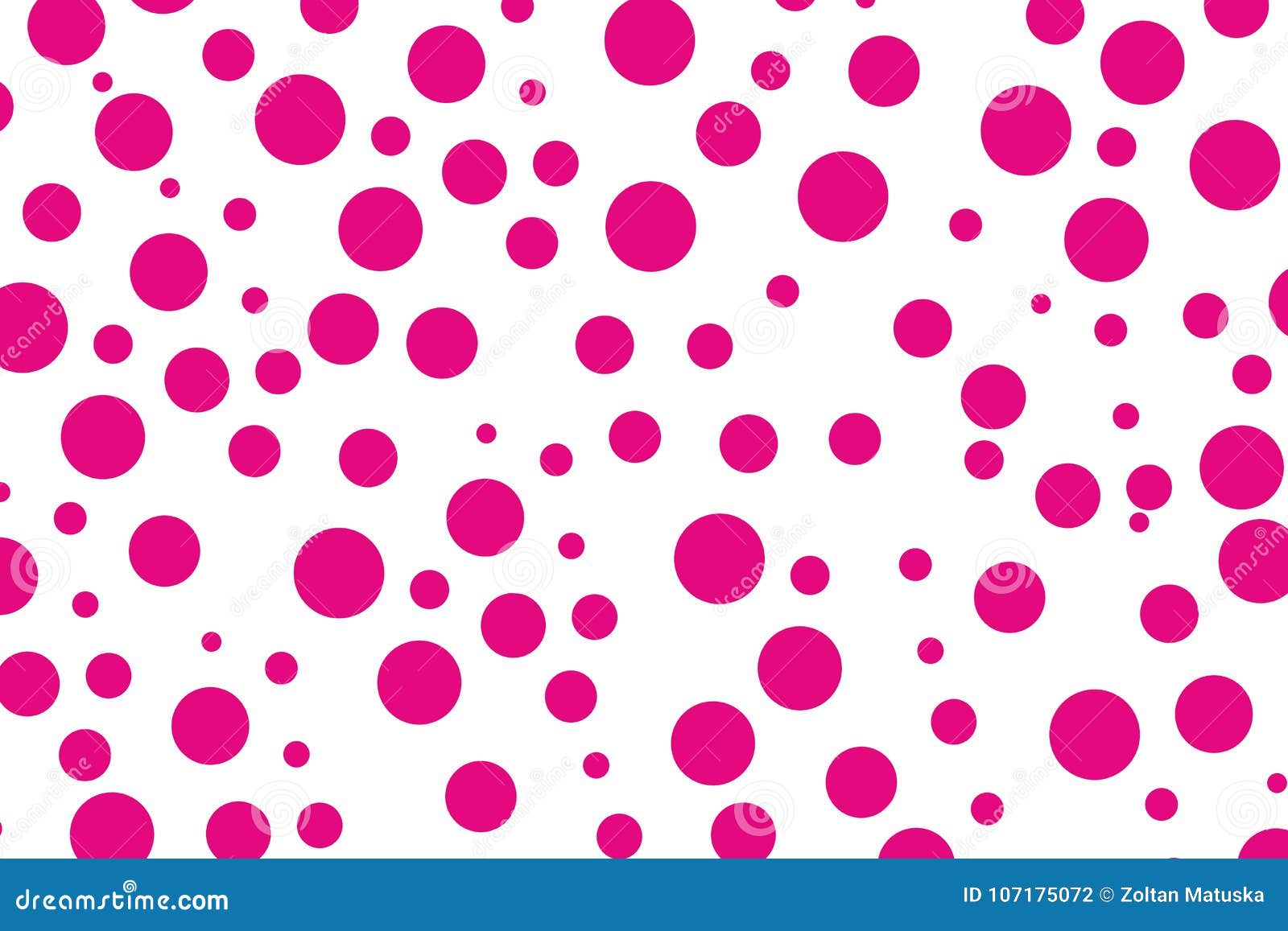 Pink Polka Dots Pattern Walpaper Concept Geometric Circle Shape Vector ...