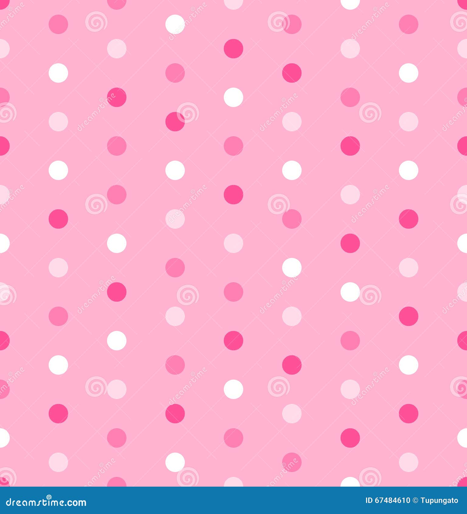 Pink polka pattern stock illustration. Illustration of style - 67484610