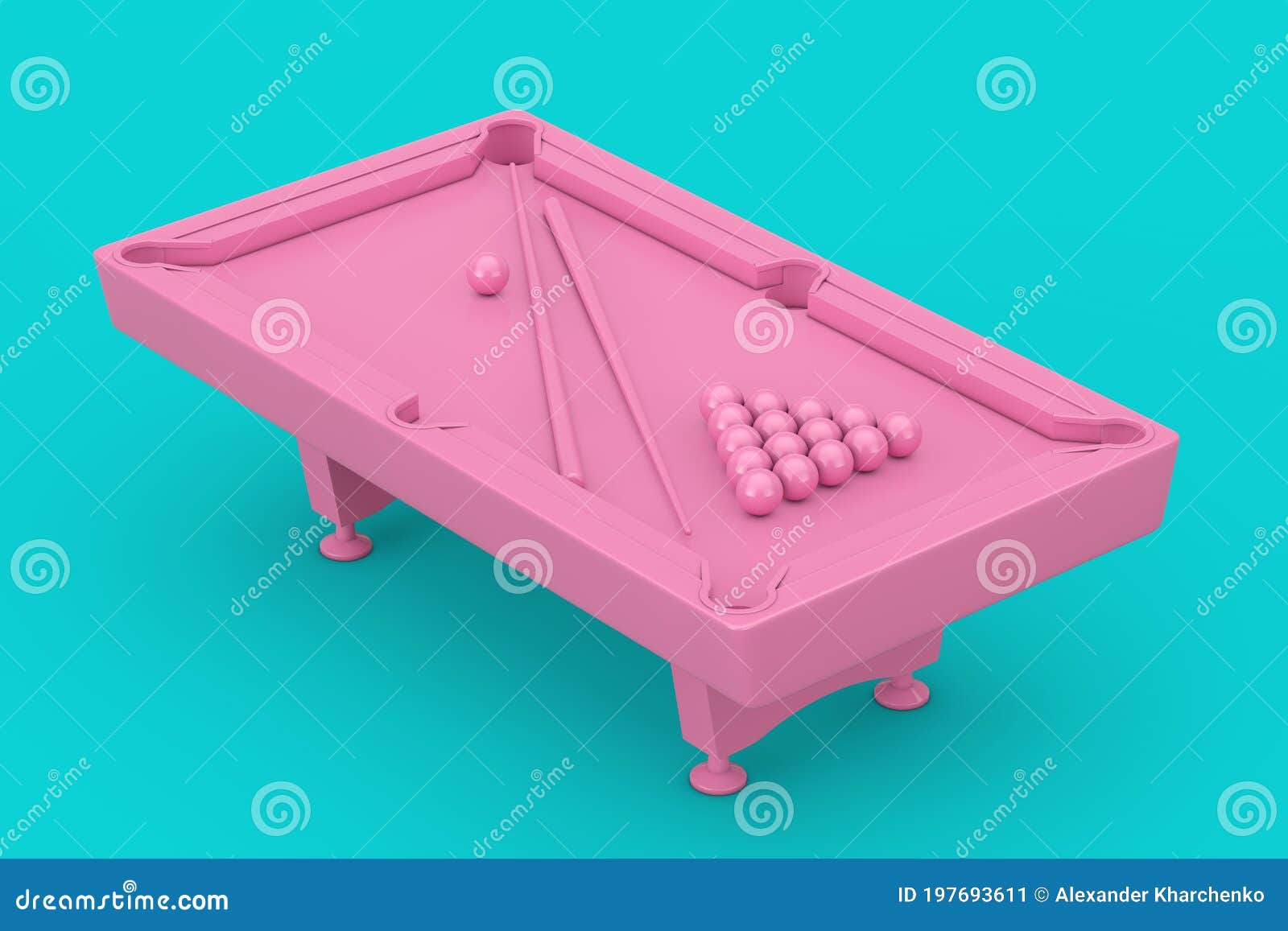 Pink Pool Isola Is Isolated On A White Background. Royalty-Free Stock ...