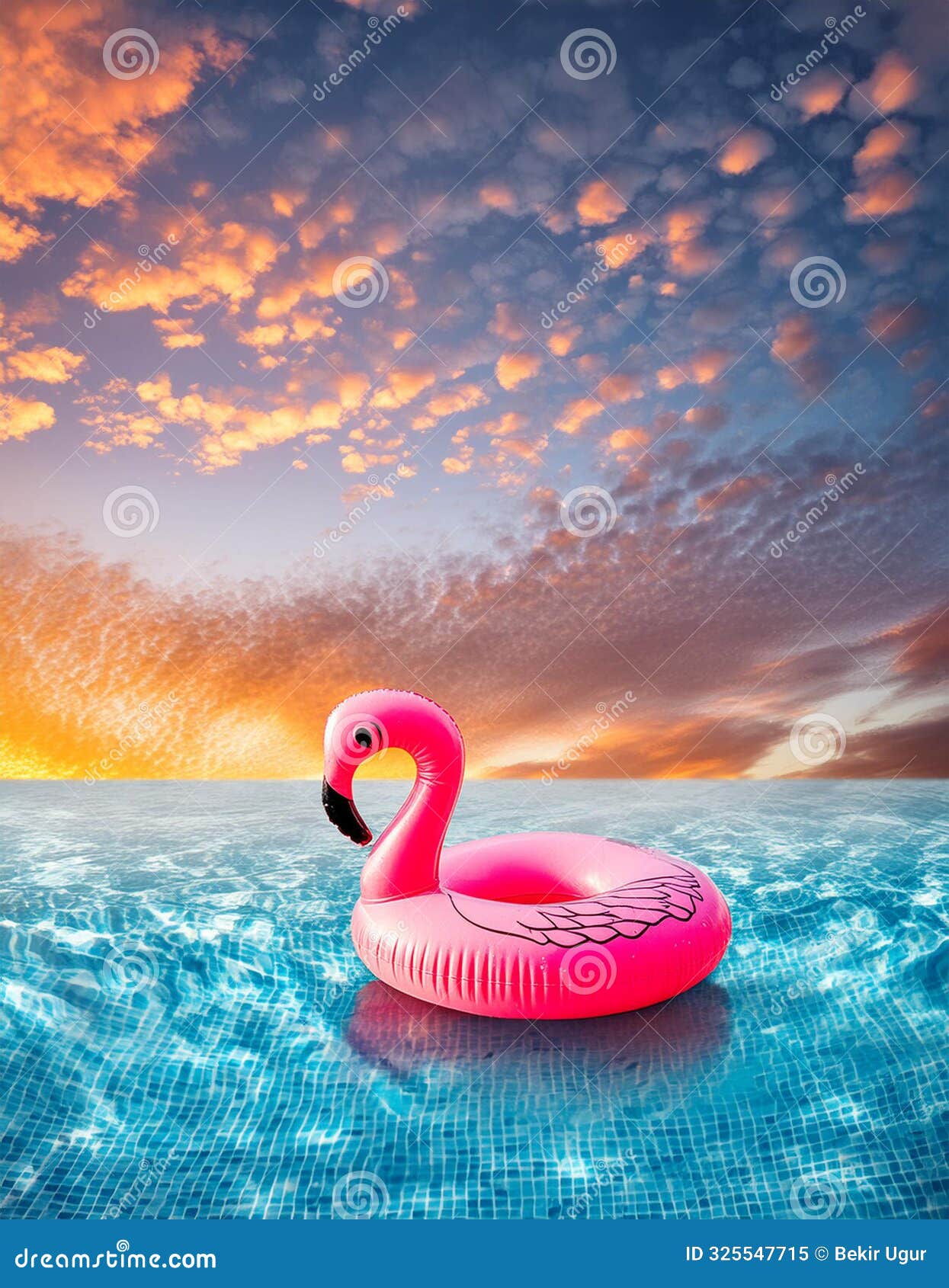 Pink Pool Floats. Pink Pool Float, Pool Ring in Cool Blue Refreshing ...