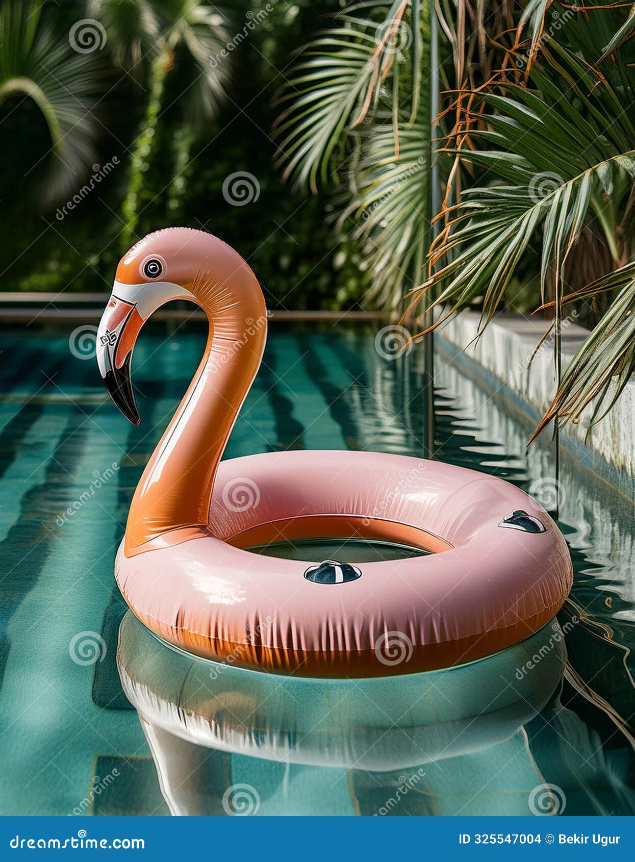 Pink Pool Floats. Pink Pool Float, Pool Ring in Cool Blue Refreshing ...