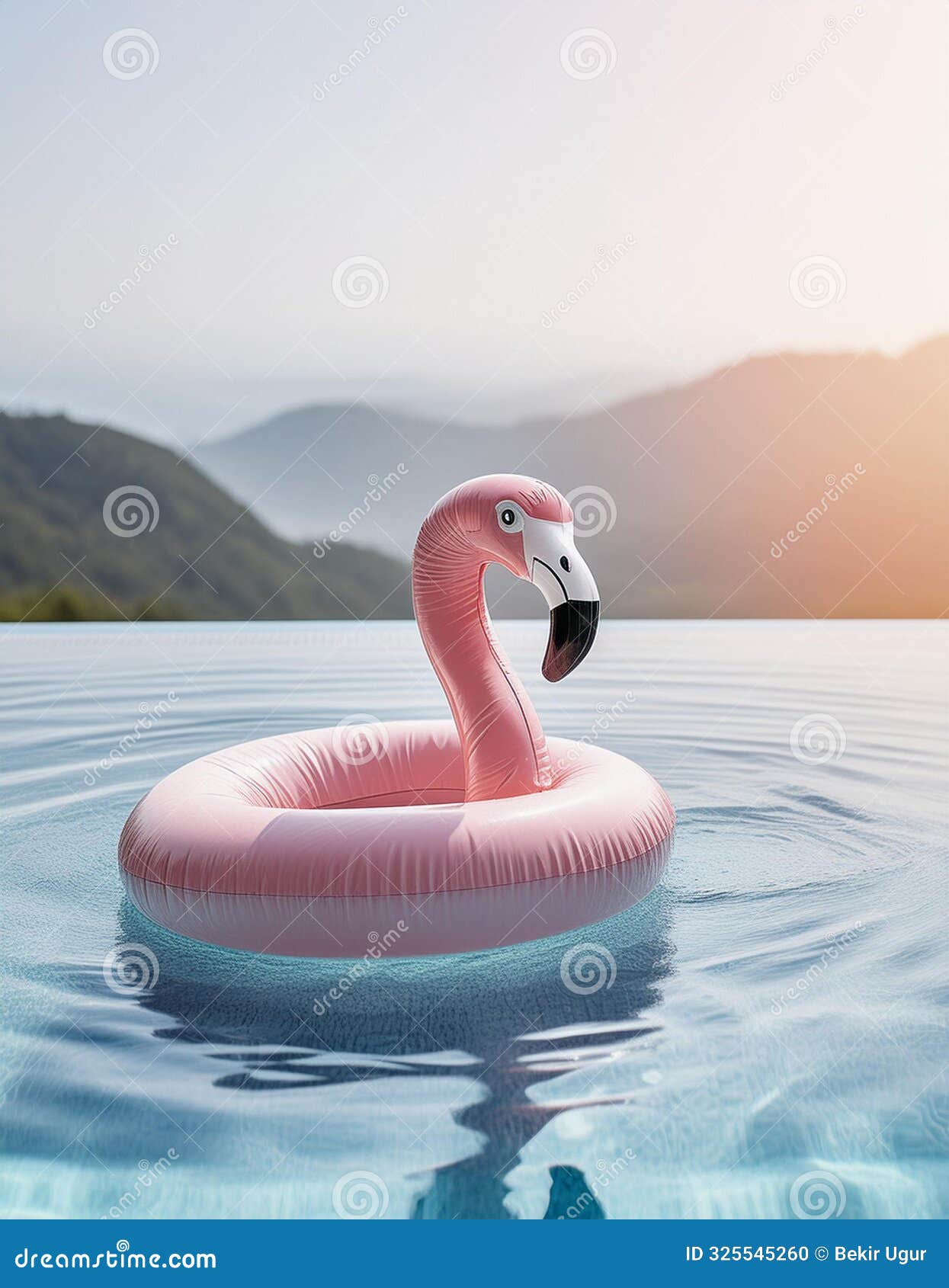 Pink Pool Floats. Pink Pool Float, Pool Ring in Cool Blue Refreshing ...