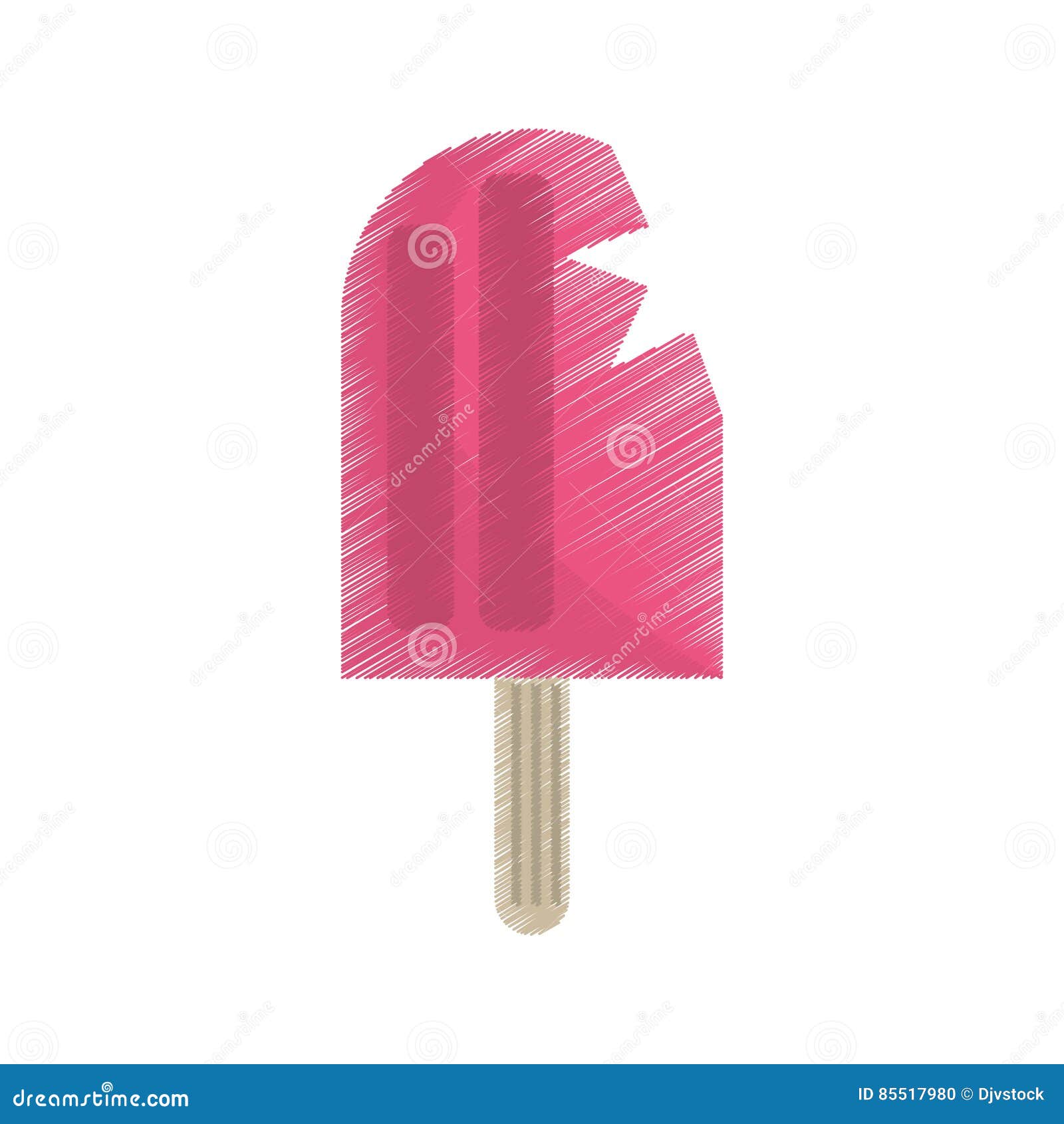 Pink popsicle icon image stock illustration. Illustration of healthy ...