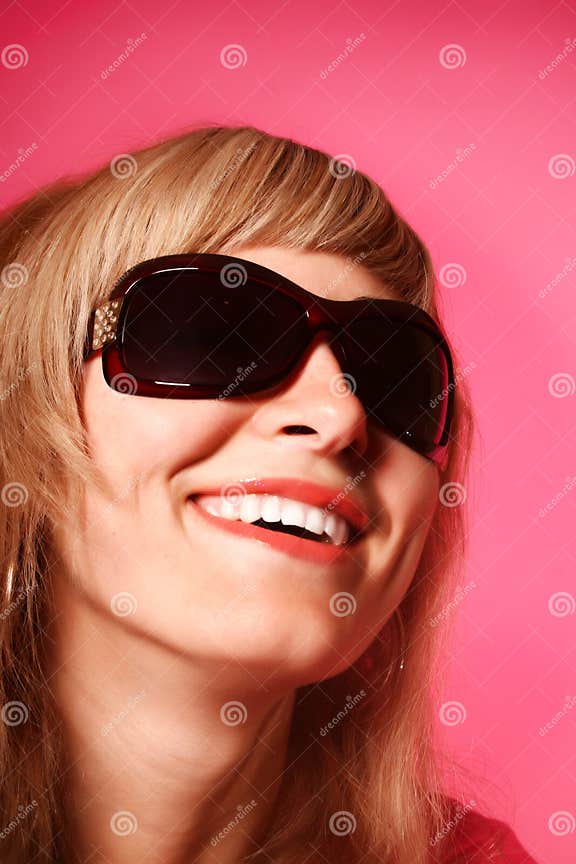 Pink portrait stock photo. Image of lipstick, female, beautiful - 9463904