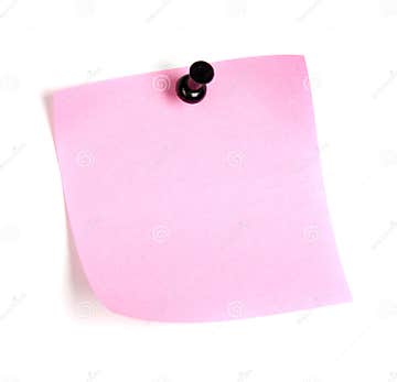 Pink post-it stock photo. Image of note, commercial, marketing - 2862264