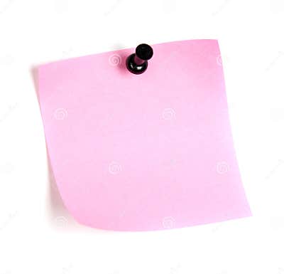 Pink post-it stock photo. Image of note, commercial, marketing - 2862264