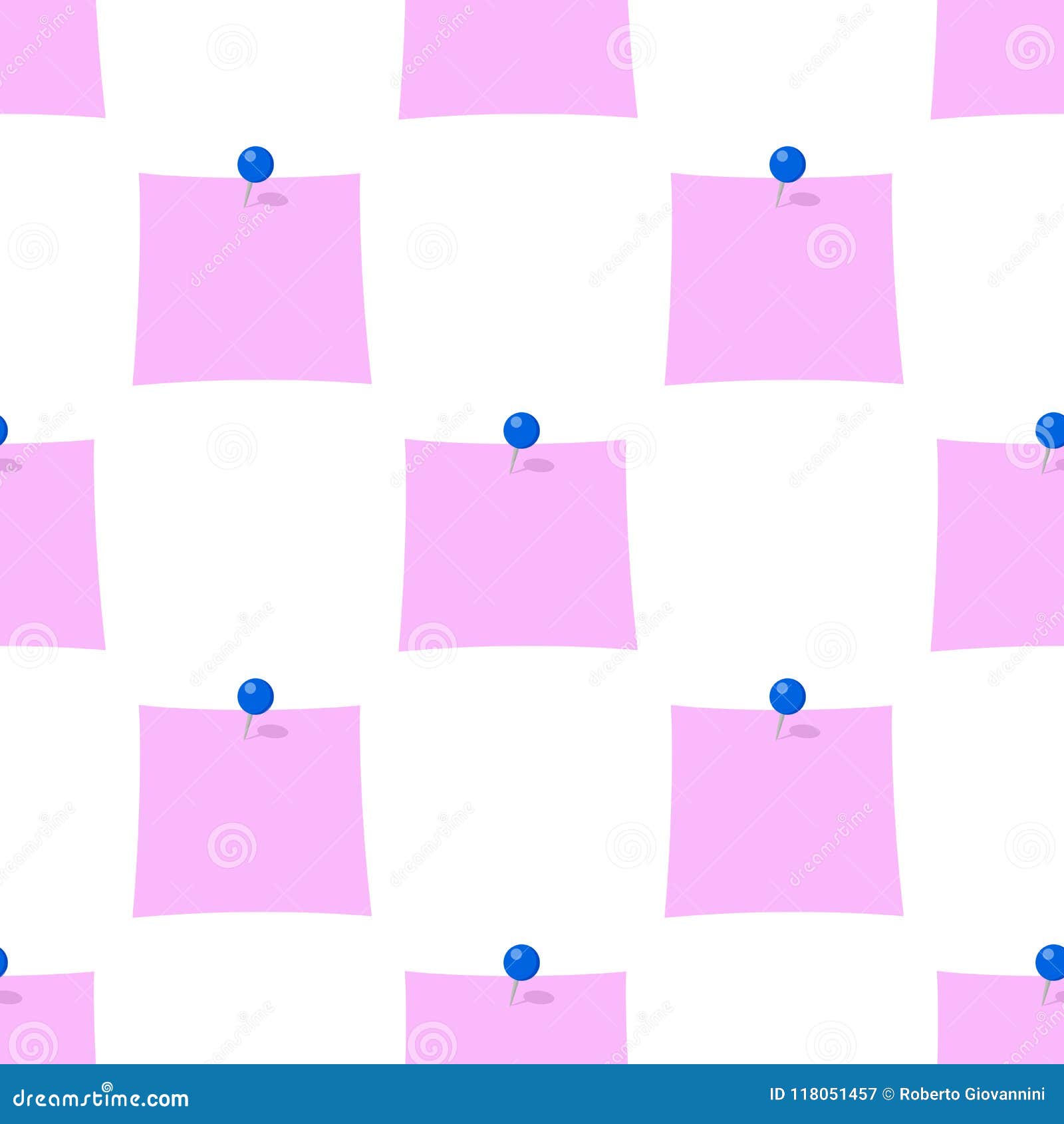 Pink Post It Icon Seamless Pattern Stock Vector - Illustration of flat ...