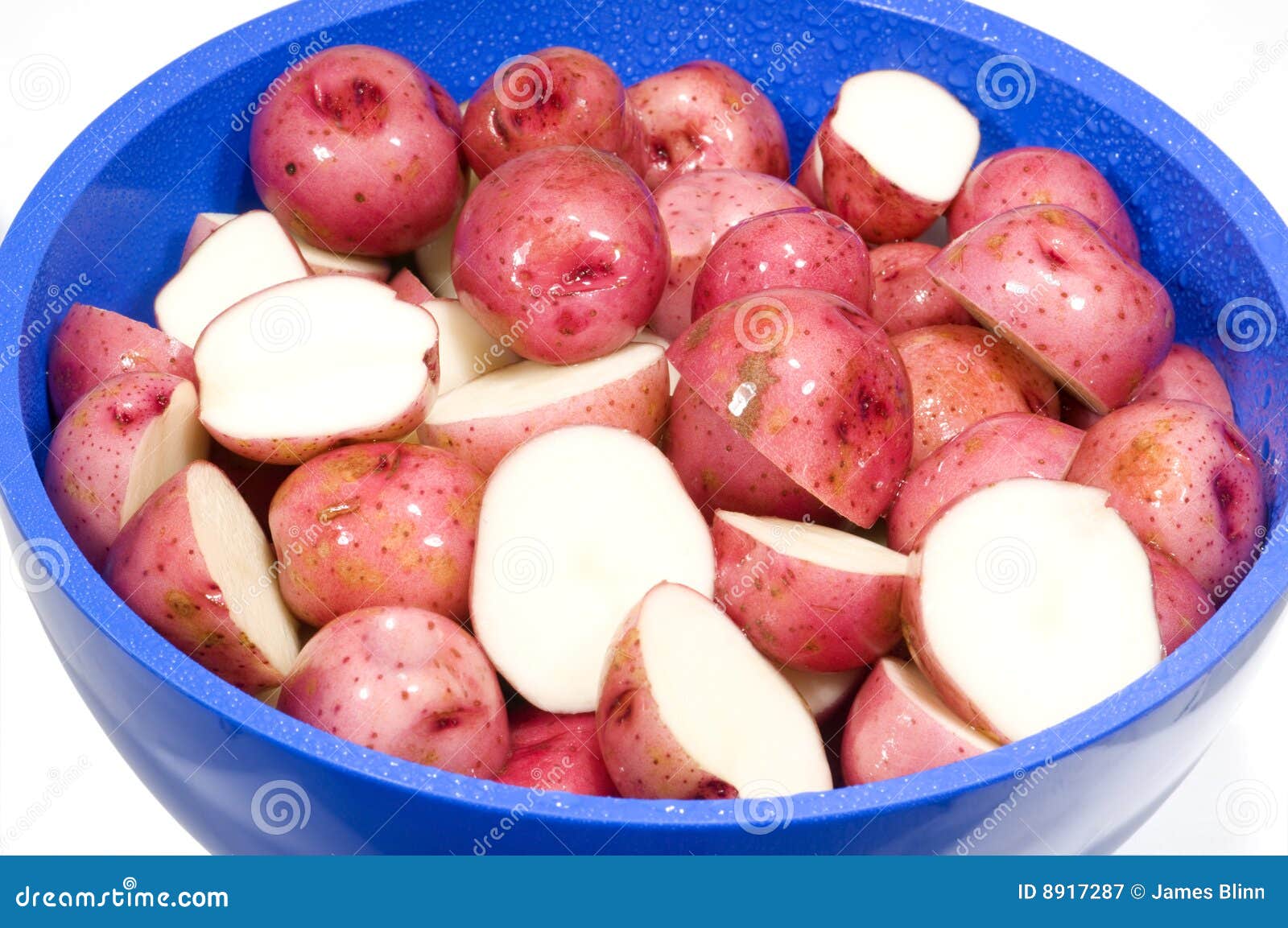 Pink Potatoes stock image. Image of sliced, prepared, spud - 8917287