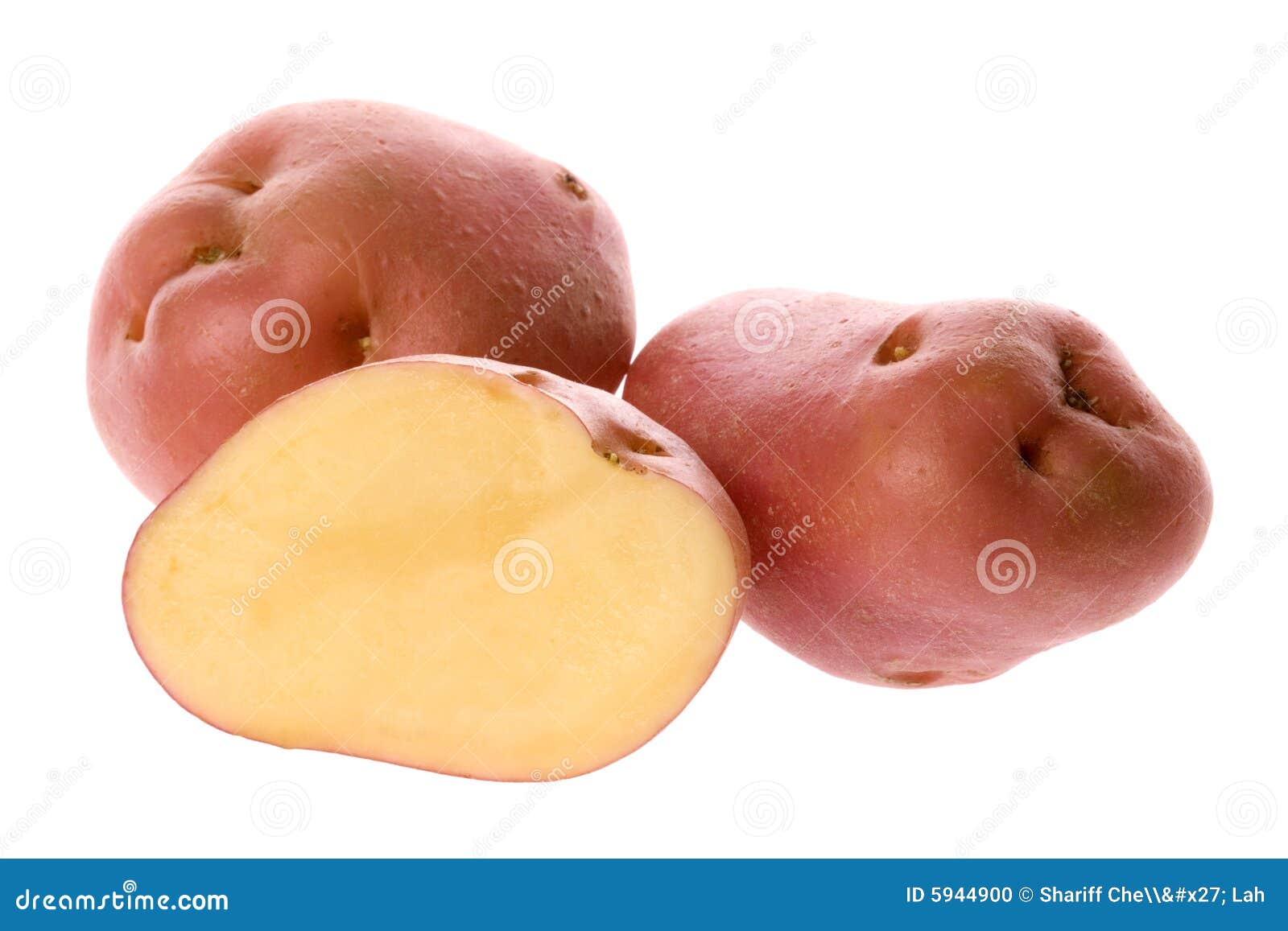 Pink Potatoes Isolated stock photo. Image of macro, closeup - 5944900