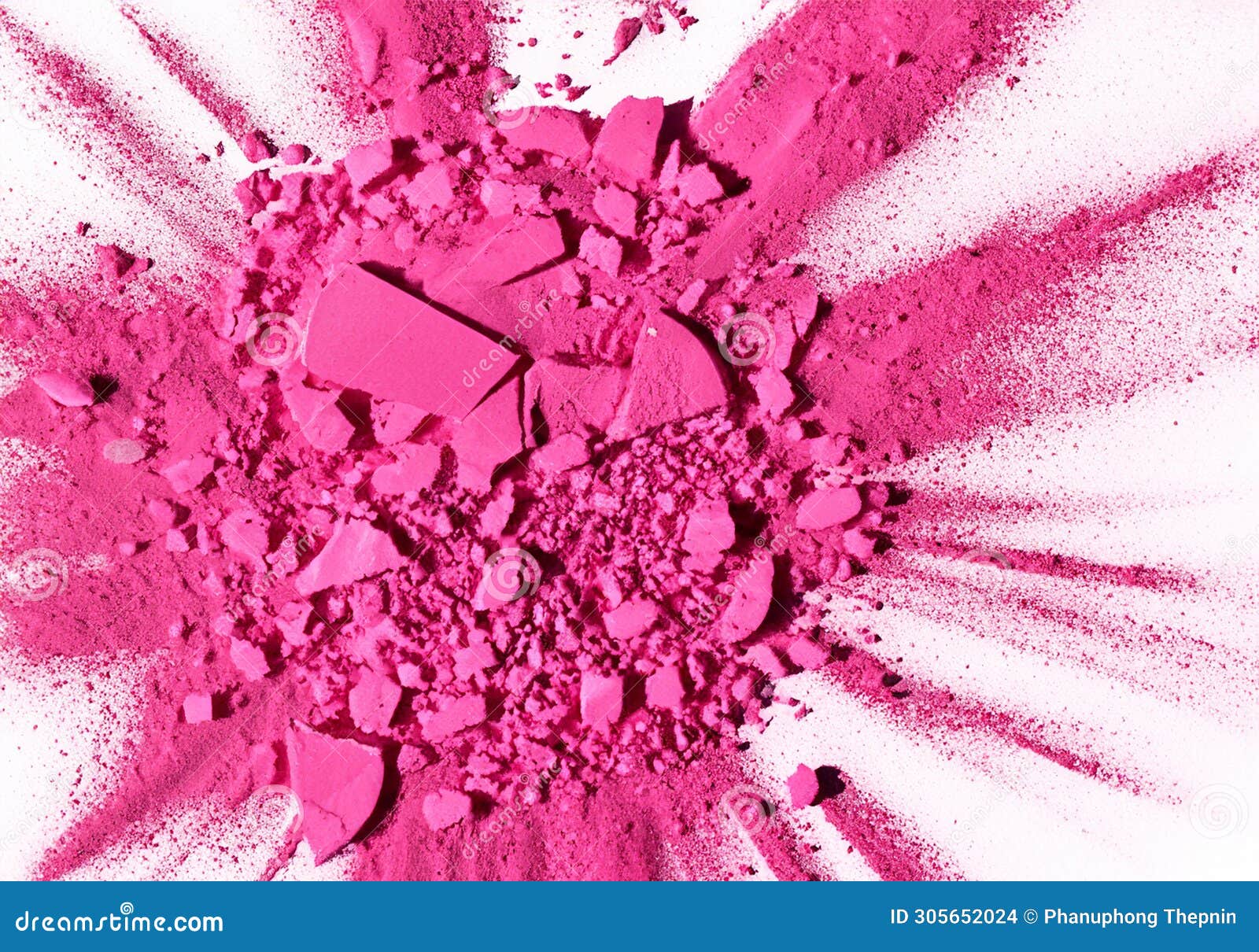 Pink powder exploding stock illustration. Illustration of beauty ...