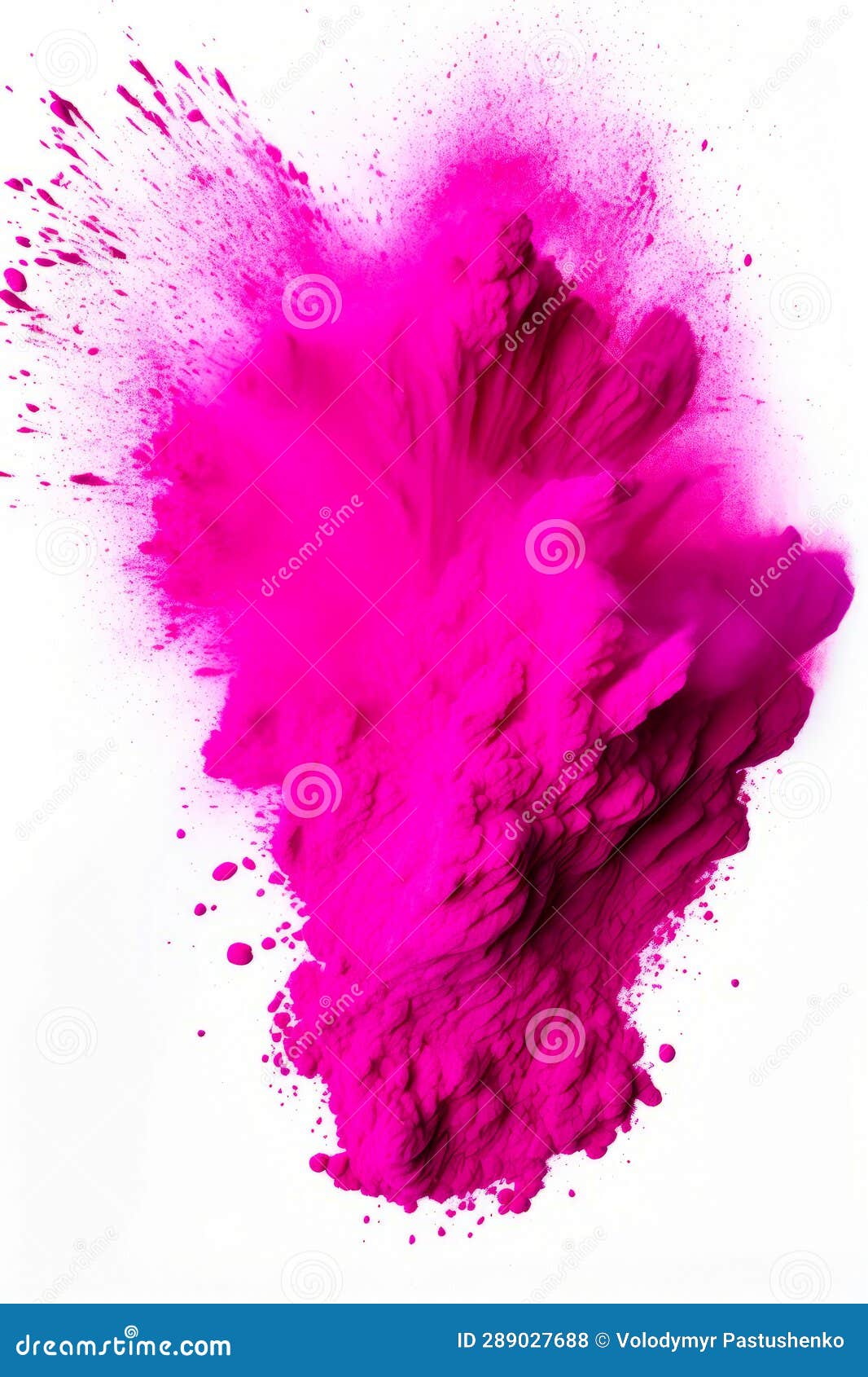 Pink Powder Explosion is Shown in this Image, it Looks Like it is ...