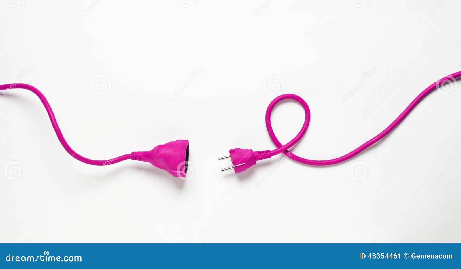 Pink Power Cable stock image. Image of cable, appliance - 48354461