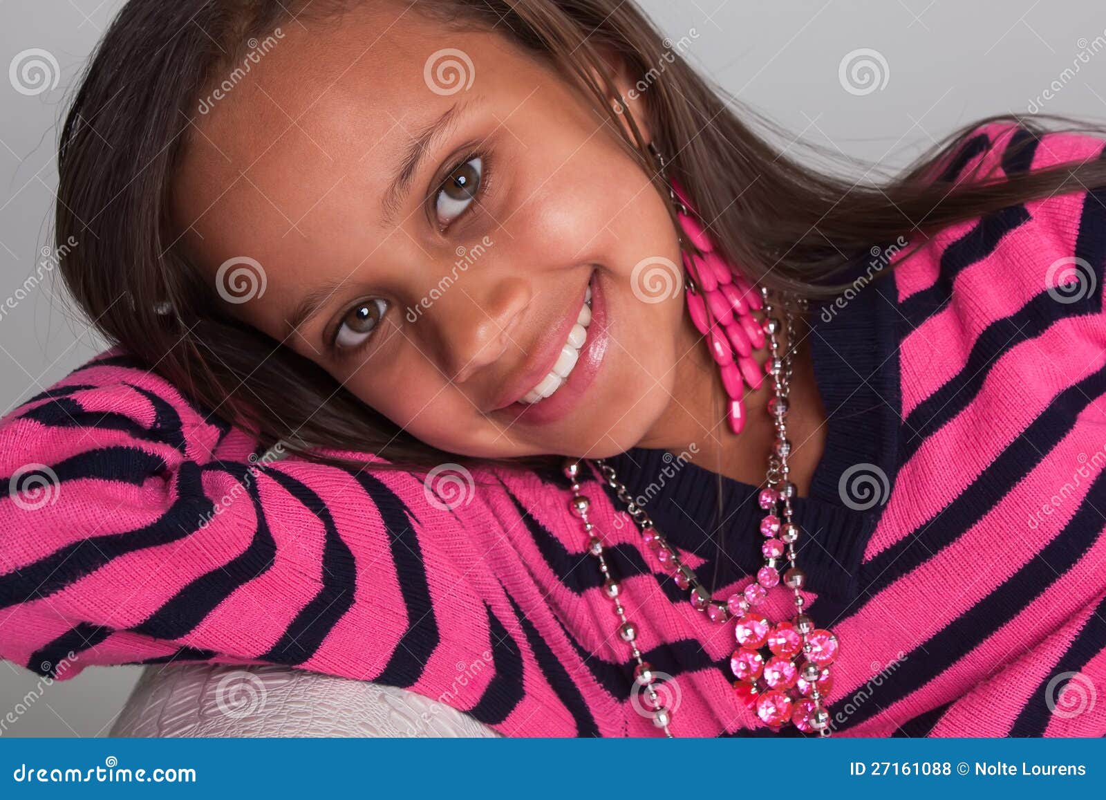 Pink princess stock photo. Image of confident, childhood - 27161088