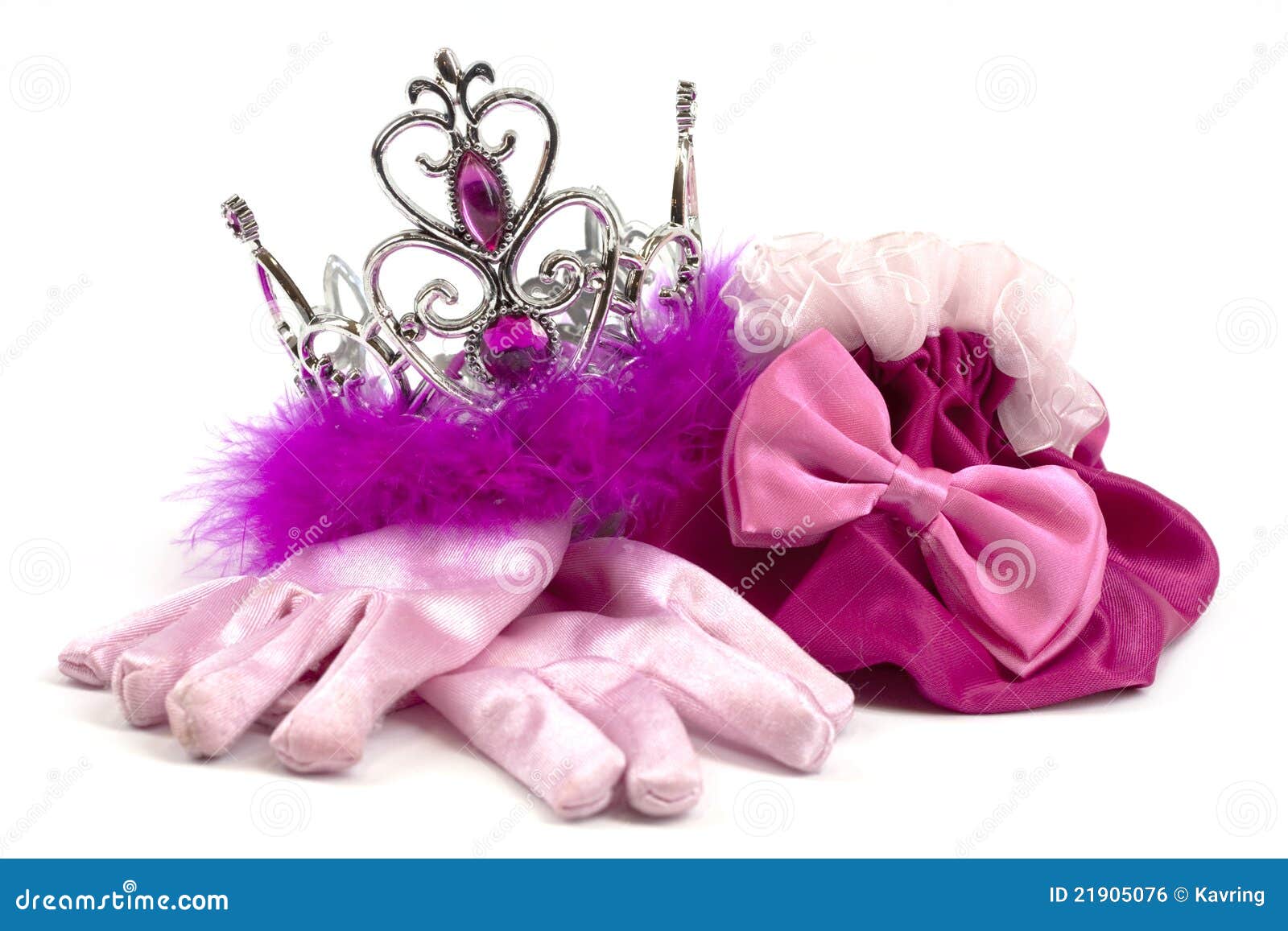 Pink princess accessories stock photo. Image of faux - 21905076