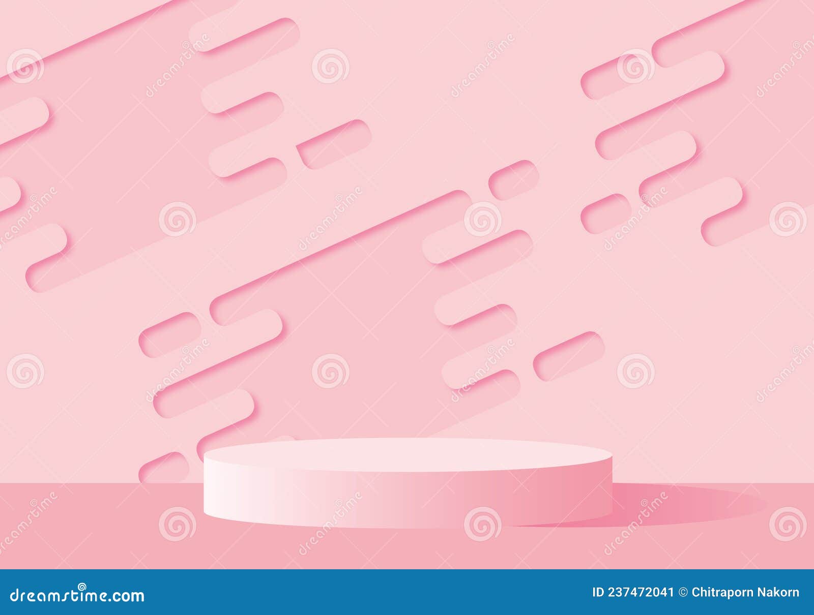 Pink Product Background Stand or Podium Pedestal with Light and Shadow ...