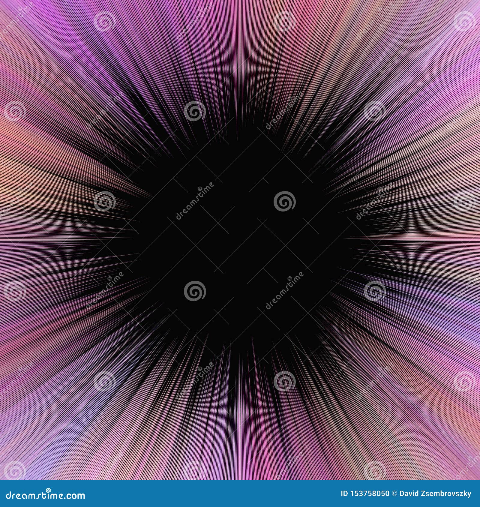 Pink Psychedelic Star Burst Background Design - Vector Blast ...