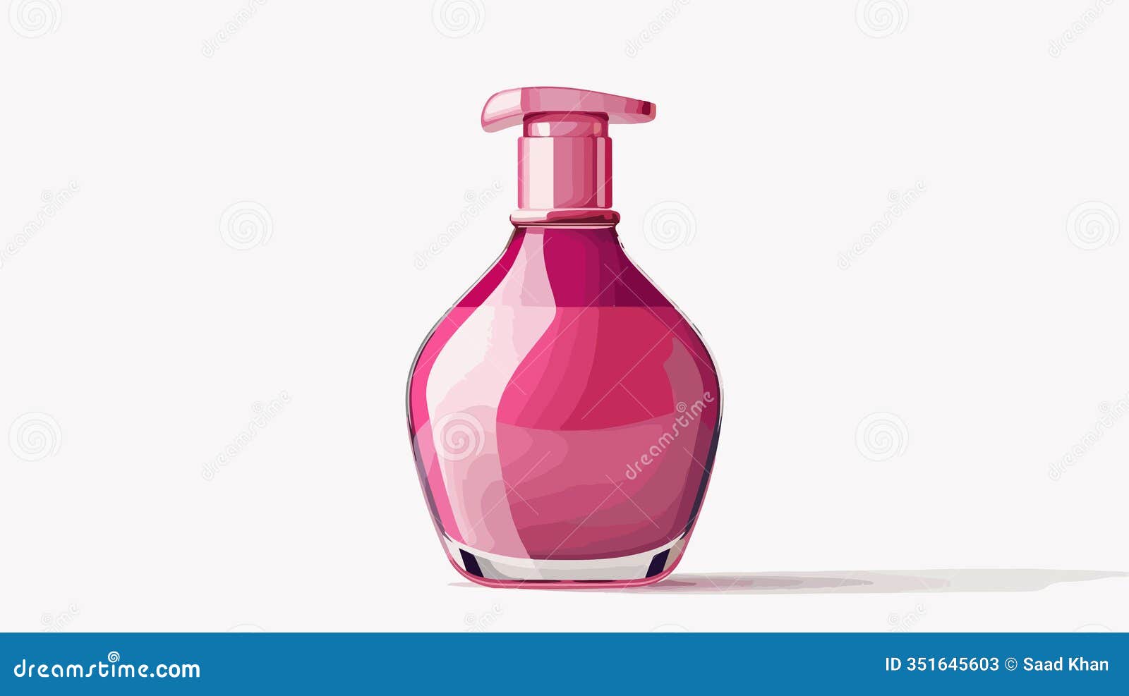 _Pink Pump Bottle for Cosmetics: Elegant and Sleek Packaging Solution ...