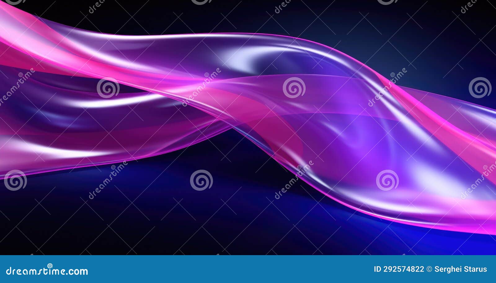 A Pink and Purple Abstract Background with Waves, AI Stock Illustration ...