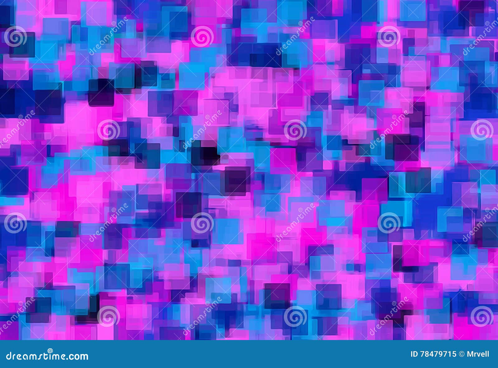 Pink Purple and Blue Square Pattern Stock Illustration - Illustration ...