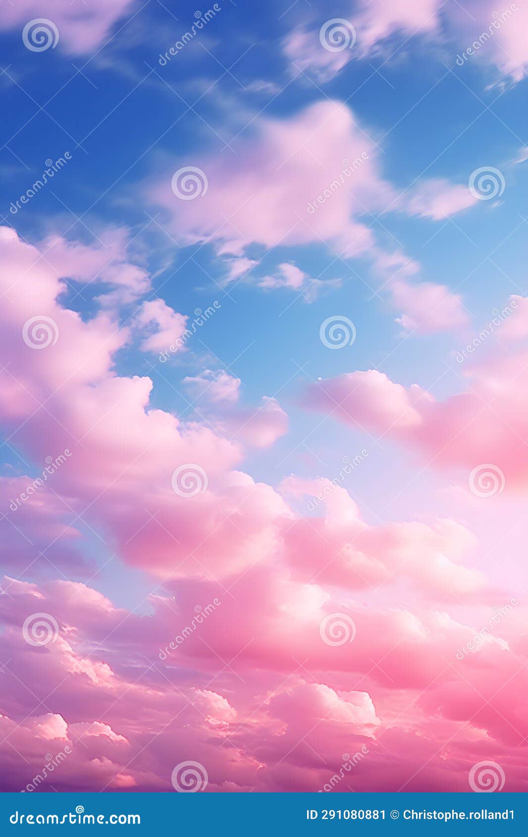 Pink and Purple Clouds, Aerial View, Generative AI Stock Image - Image ...