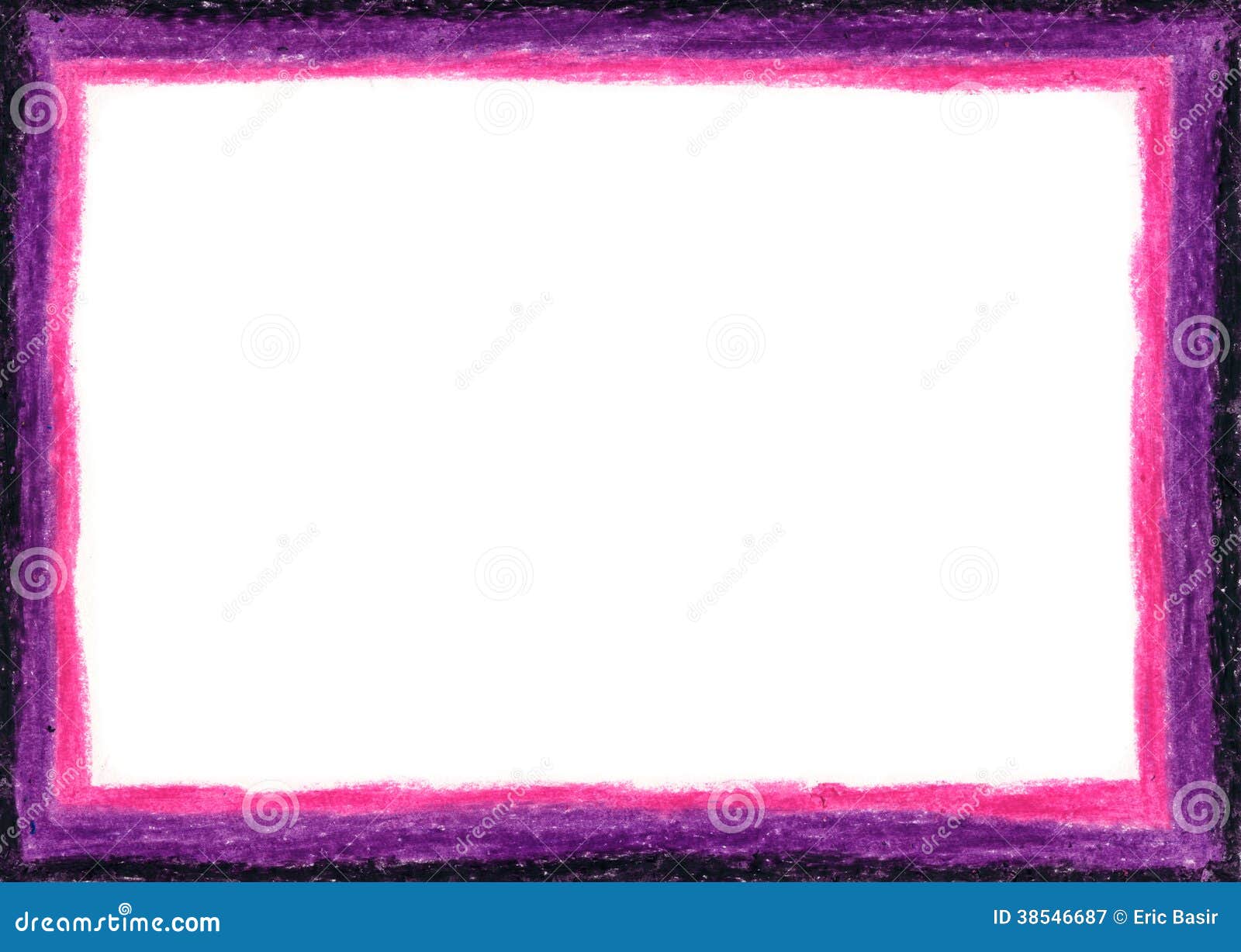Pink and Purple Empty Frame Stock Illustration - Illustration of drawn ...