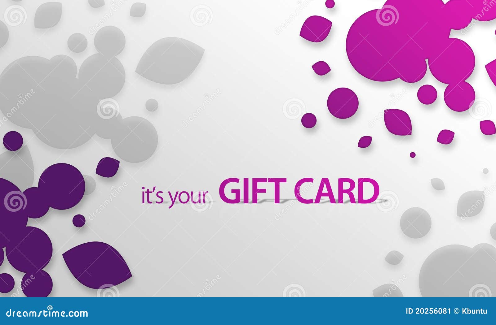 Pink, Purple Object Gift Card Stock Illustration - Illustration of ...