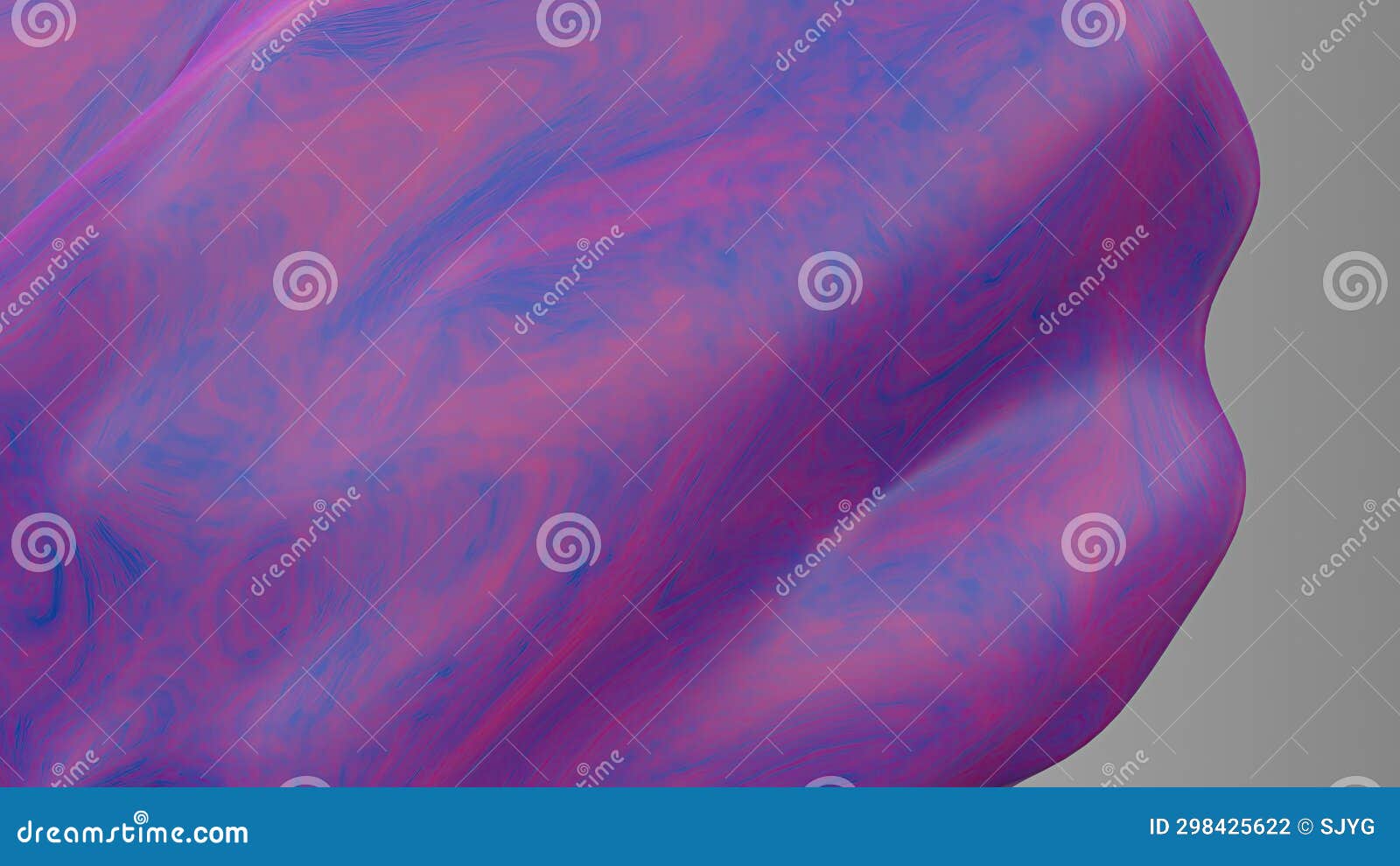 Pink and Purple Organic Pop Objects Liquid Surface Impressionism ...