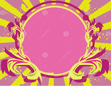 Pink Purple Yellow Frame Backg Stock Vector - Illustration of circular ...
