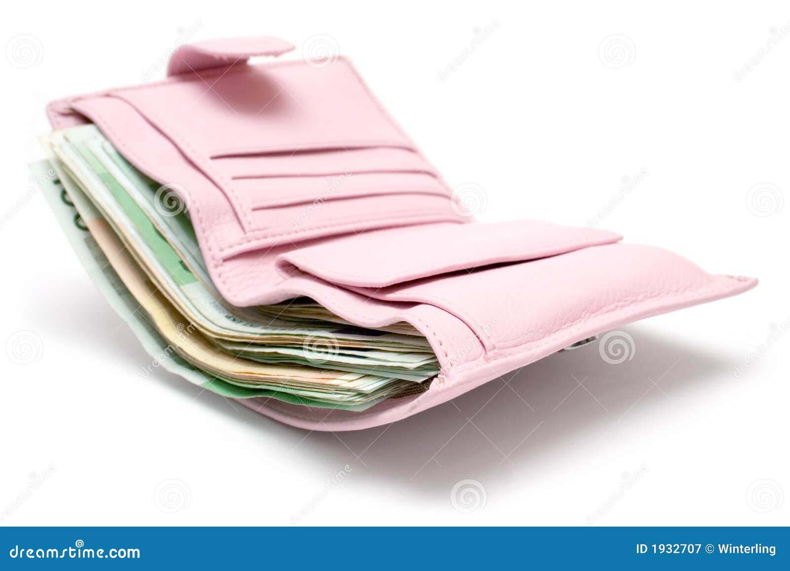 Pink Purse stock image. Image of clipping, budget, currency - 1932707