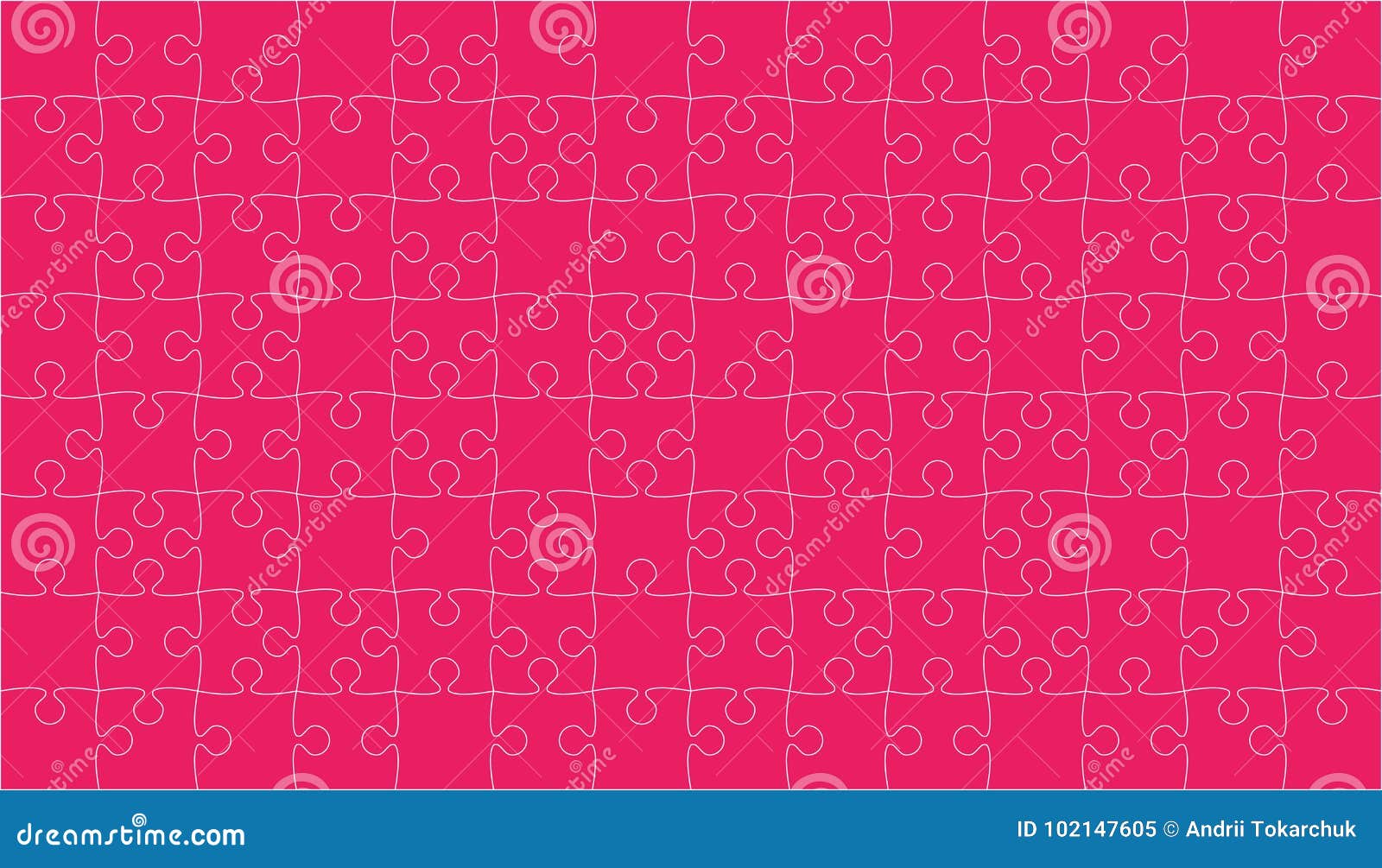 Pink Puzzles Pieces Jigsaw - Vector Background. Stock Vector ...
