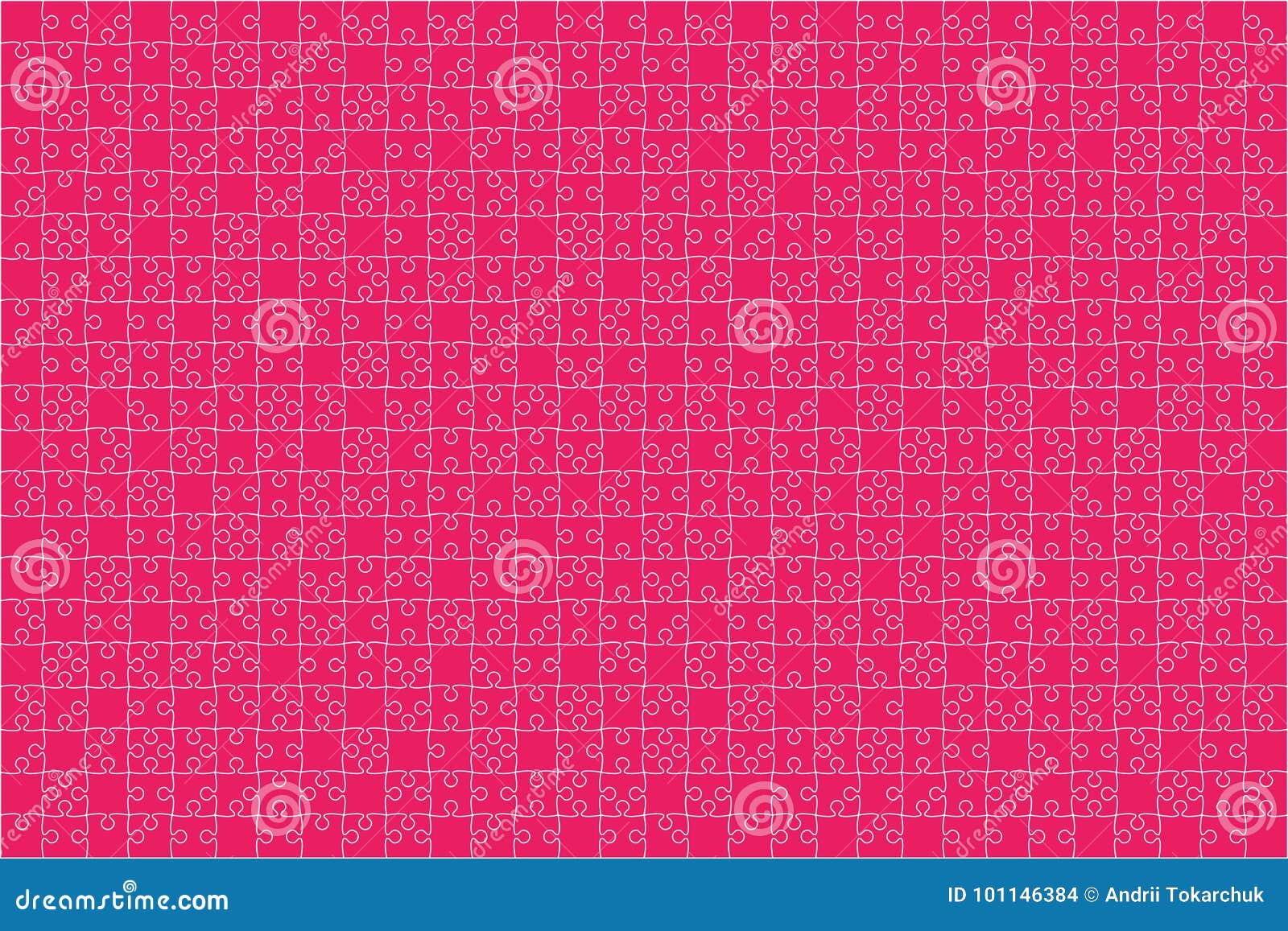 Pink Puzzles Pieces Jigsaw - Vector Background. Stock Vector ...