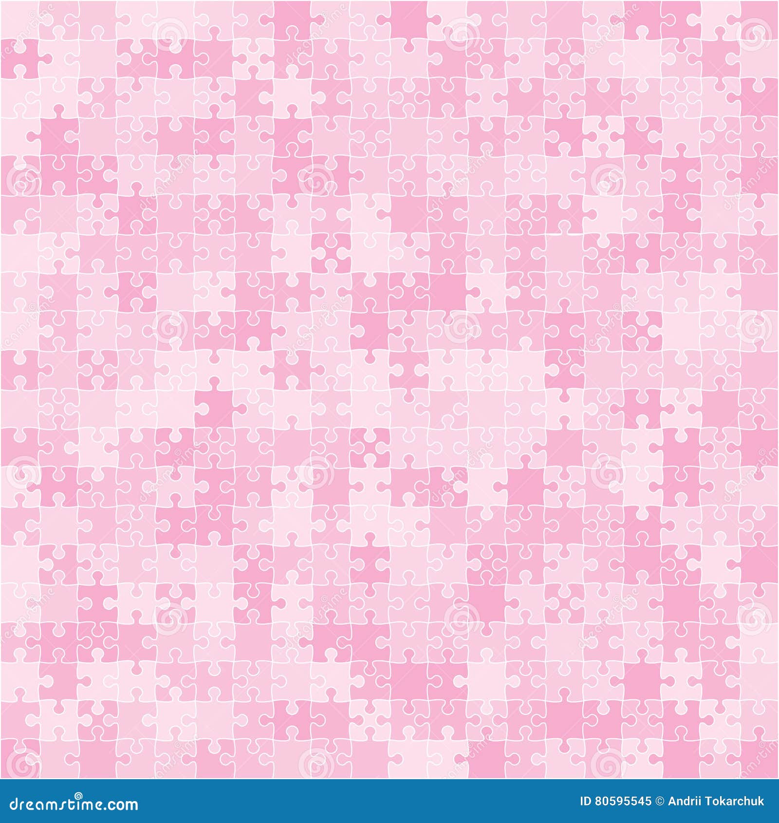 400 Pink Puzzles. Vector Illustration. Stock Vector - Illustration of ...