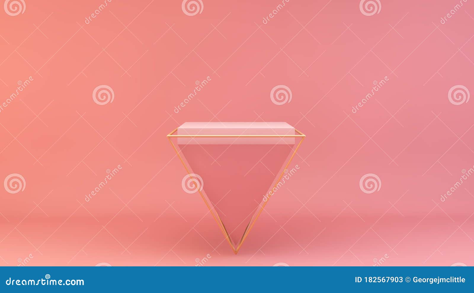 Pink pyramid stock illustration. Illustration of light - 182567903