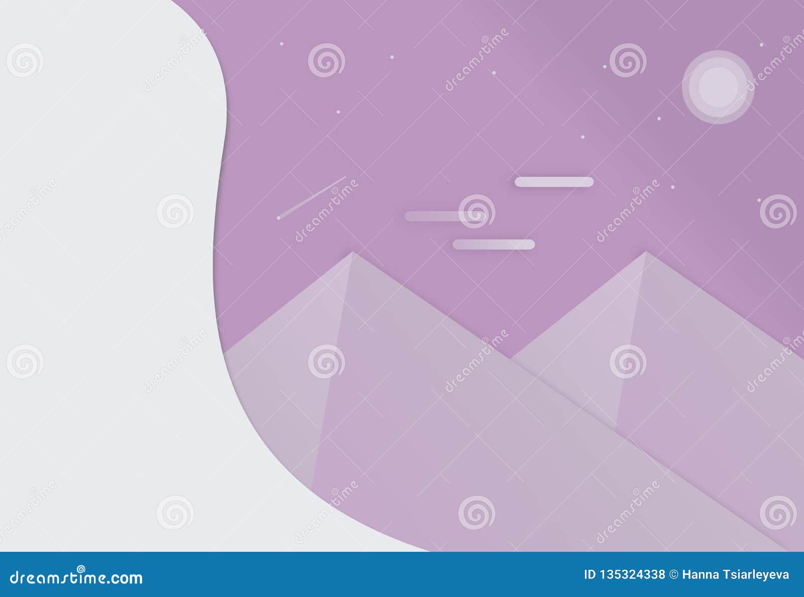 Pink Pyramid Landscape Mountain Gradient UI UX Design Background Stock ...