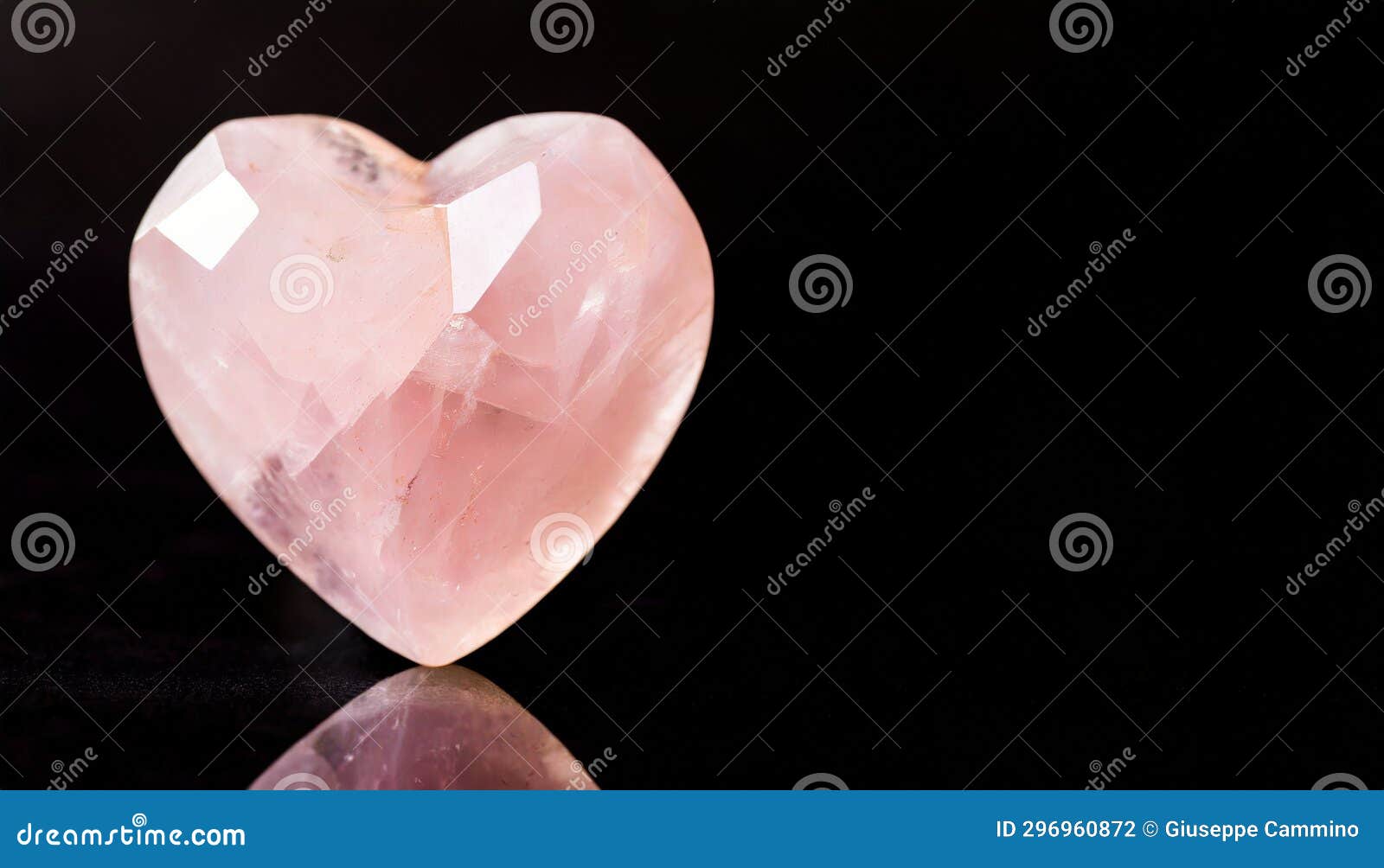Pink Quartz Heart-shaped - Symbol of Love Stock Illustration ...