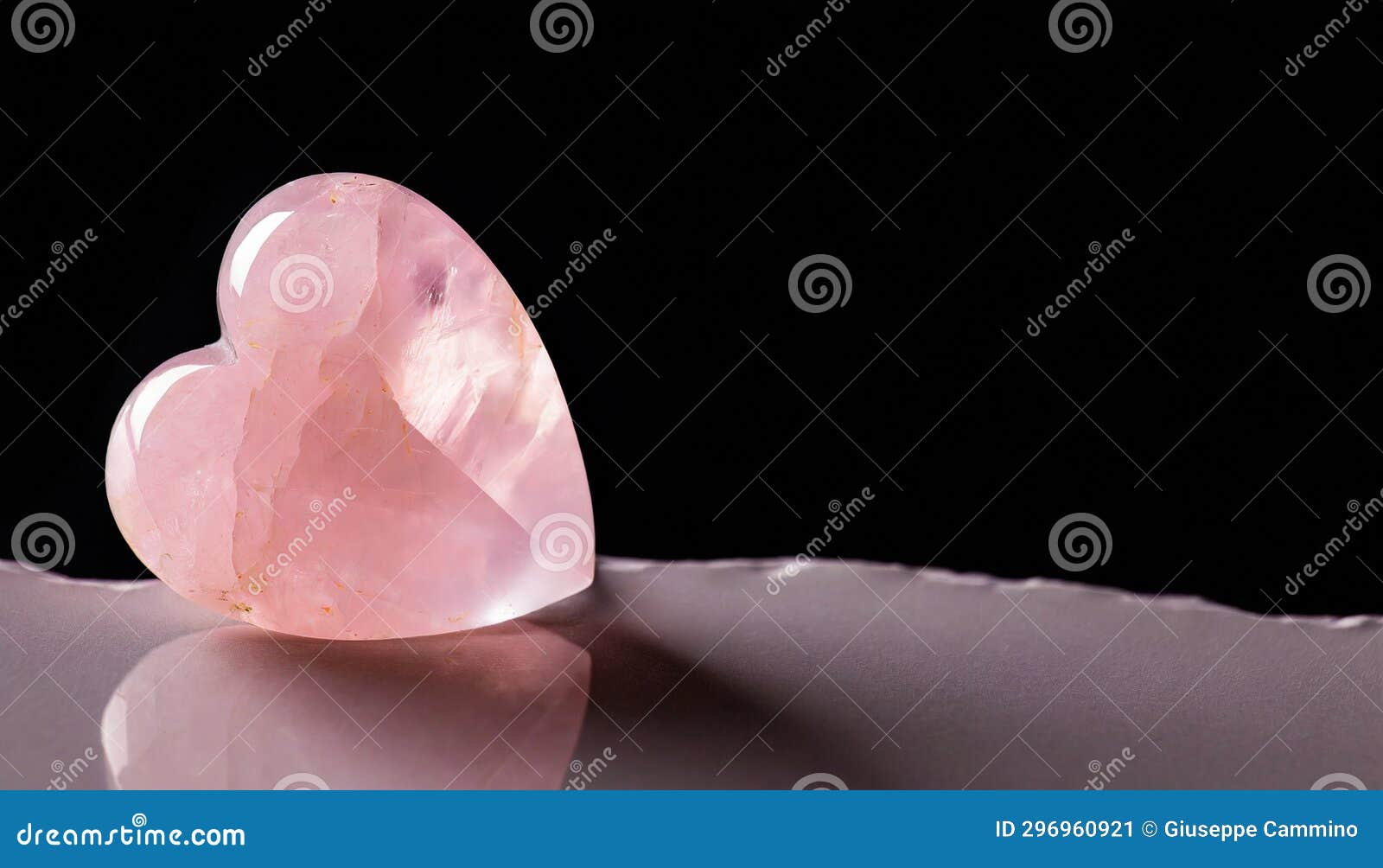 Pink Quartz Heart-shaped - Symbol of Love Stock Illustration ...